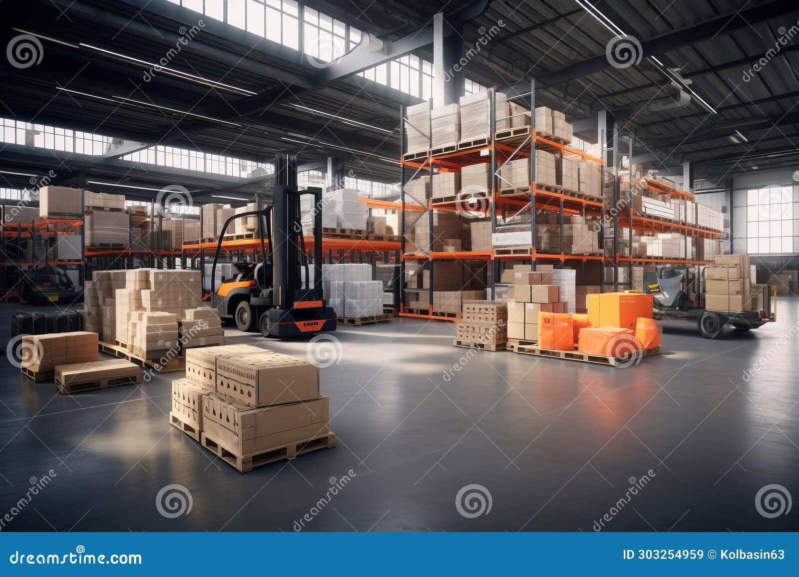 Industrial Warehouse Terminals Stock Image - Image of depot ...