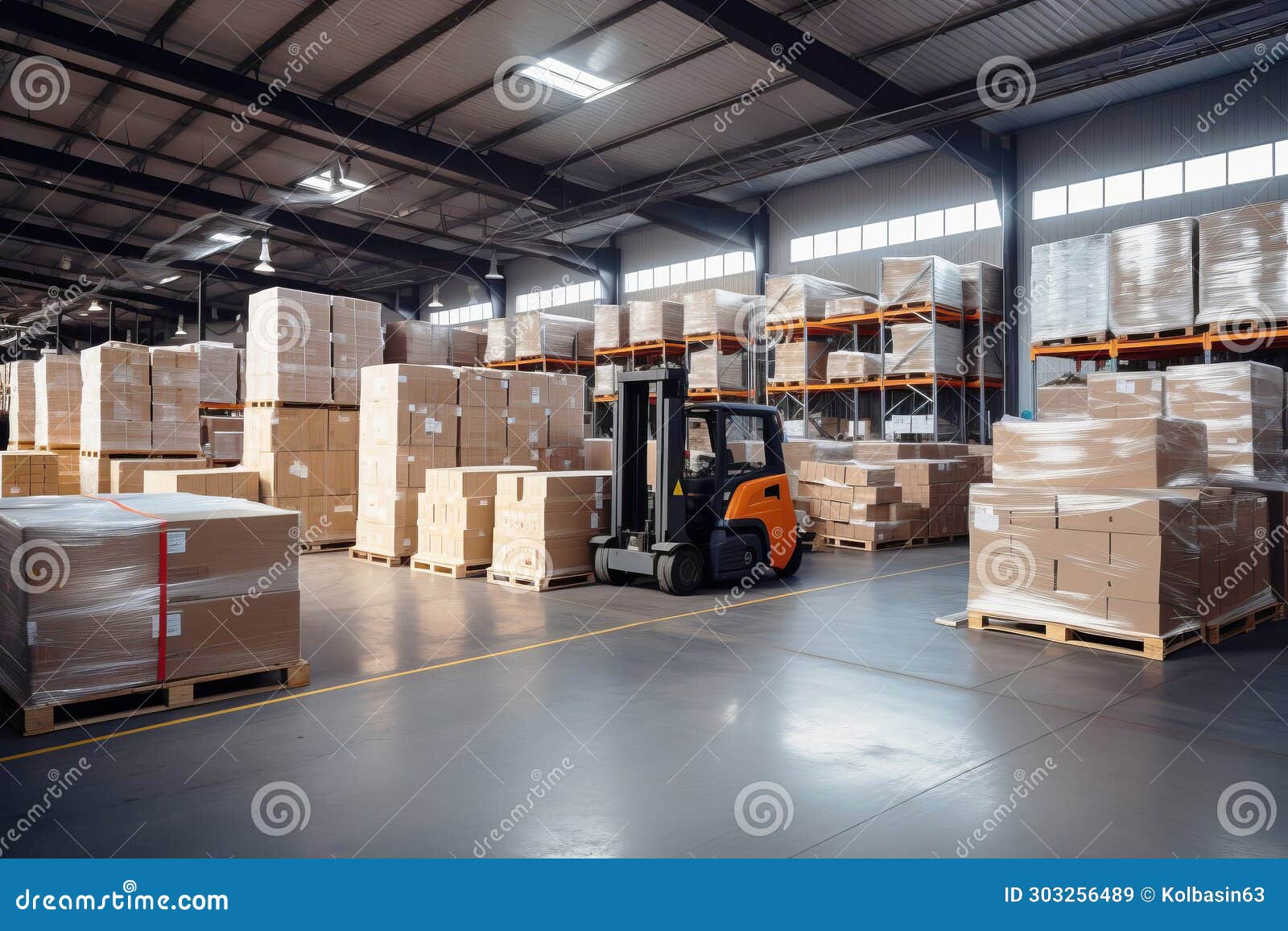 Industrial Warehouse Terminals Stock Image - Image of construction ...