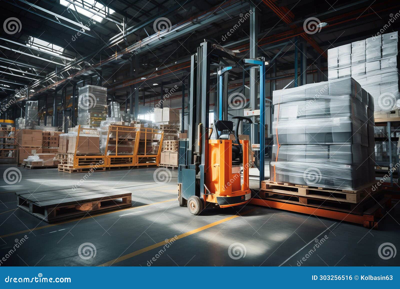 Industrial Warehouse Terminals Stock Photo - Image of merchandise ...