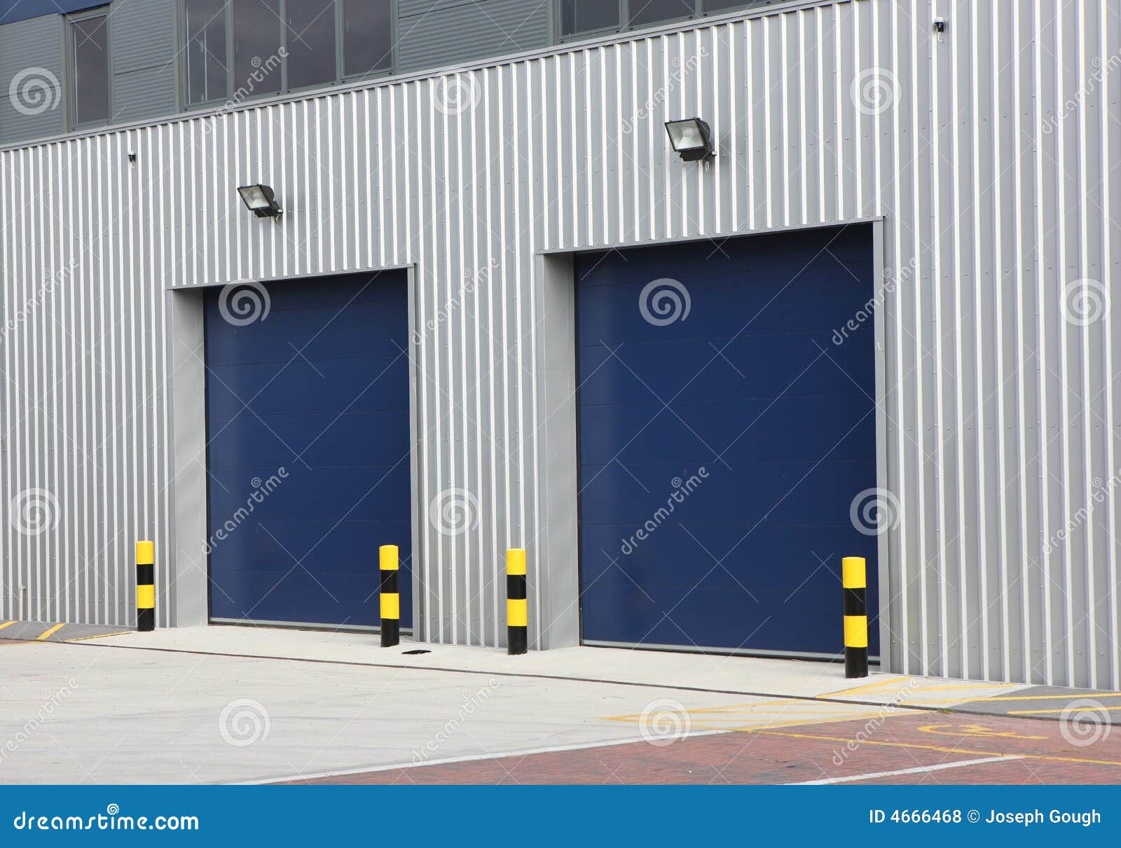 Industrial Warehouse Unit Doors Stock Photo - Image of building ...