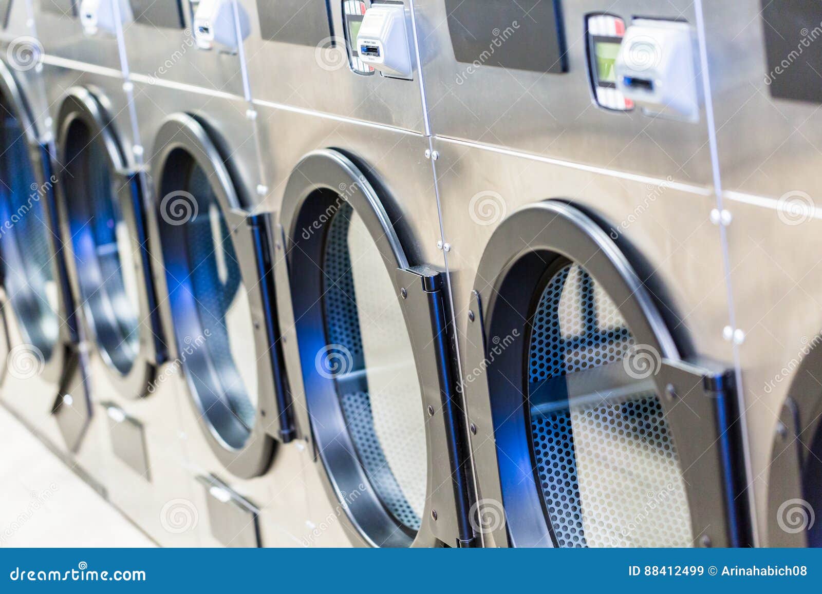 Laundromat stock image. Image of commercial, dirty, machine - 88412499