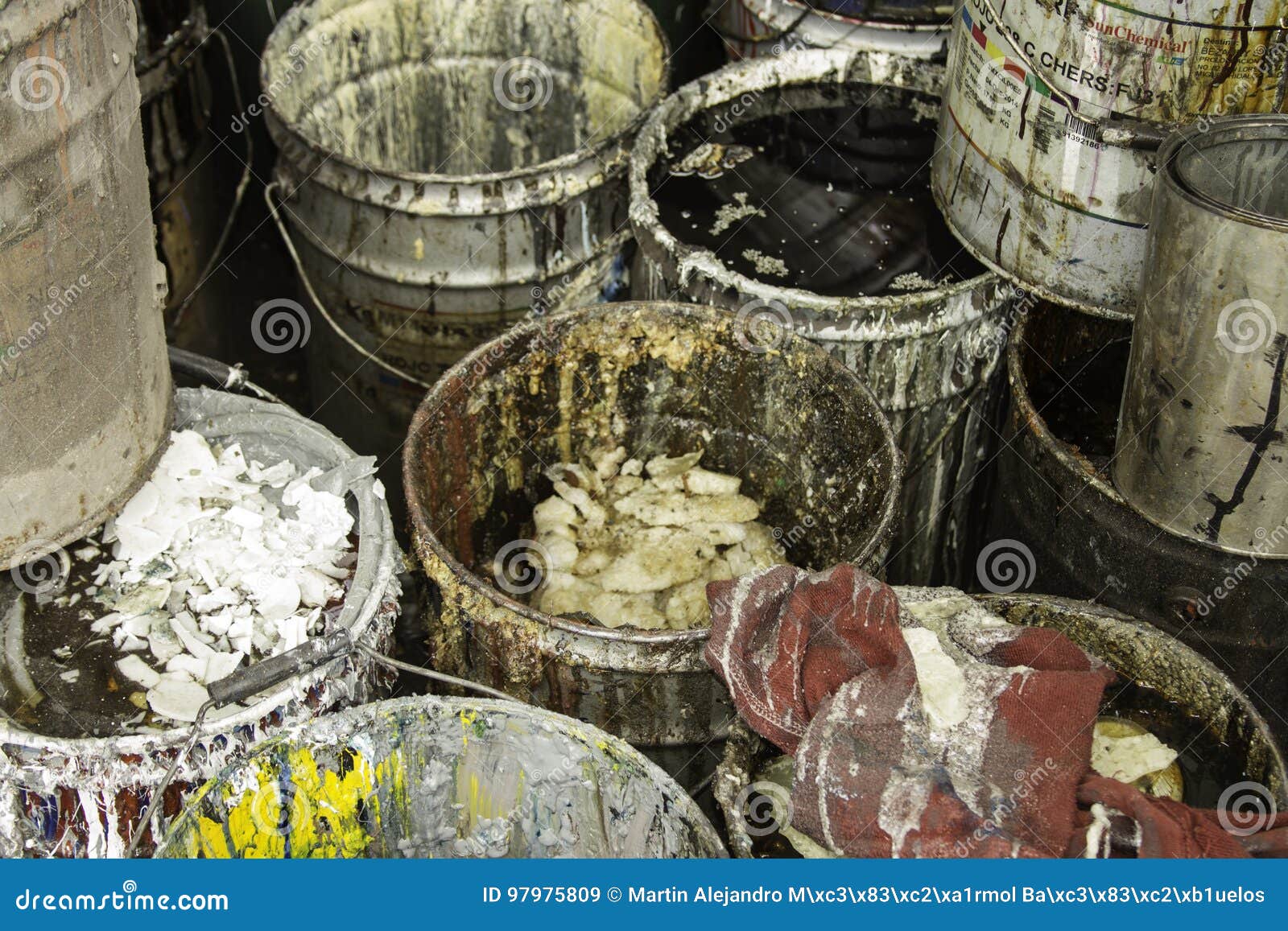 Industrial waste stock image. Image of environment, buckets - 97975809