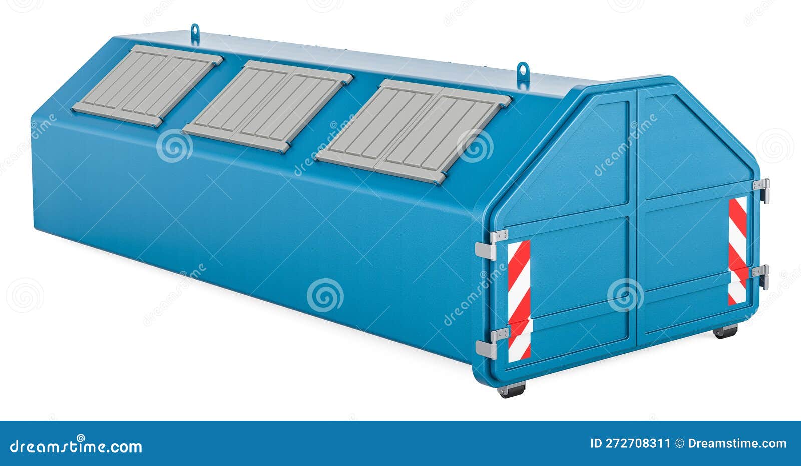 Industrial Waste Skip. Large Industrial Waste Dumpster, 3D Rendering ...