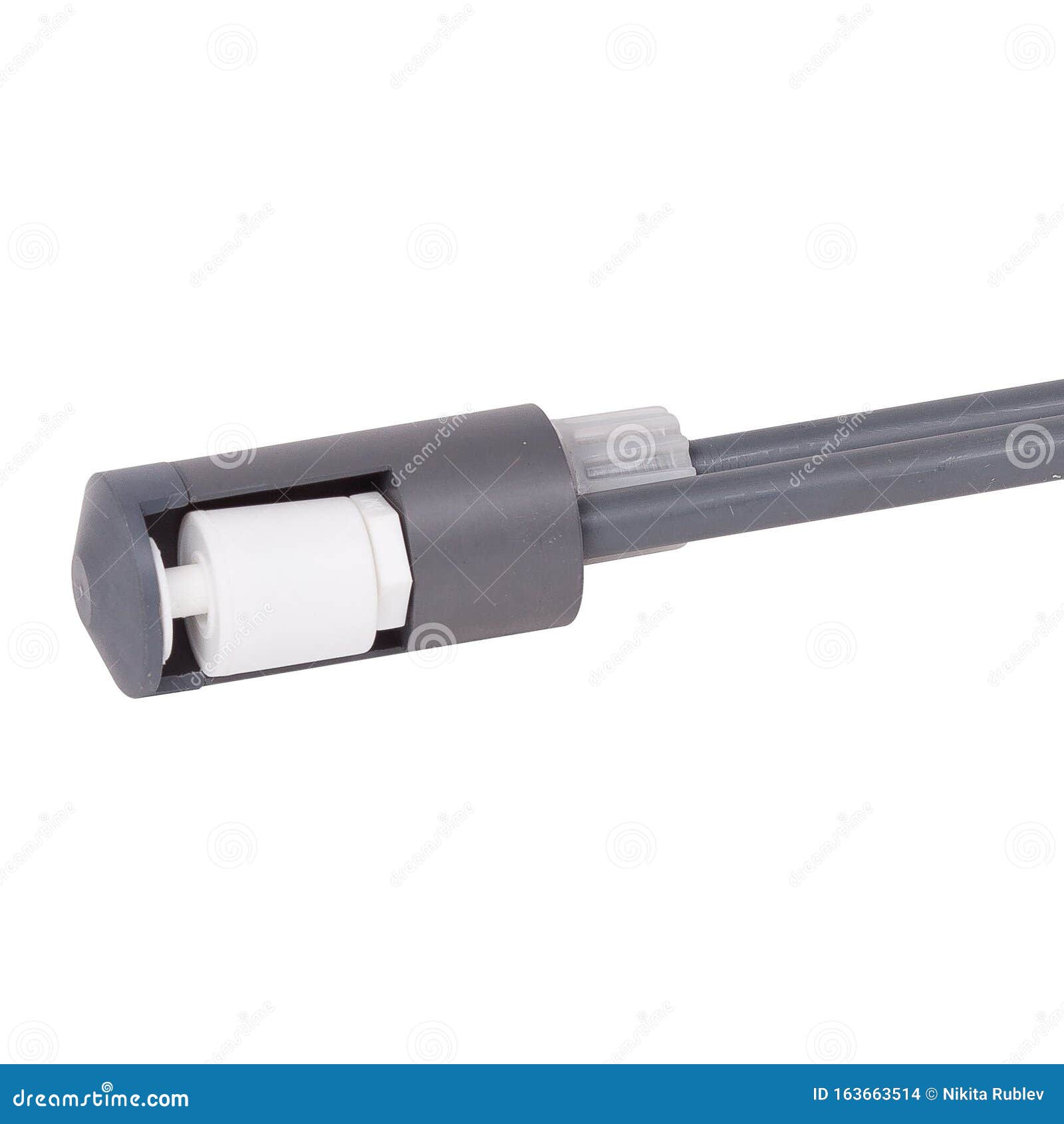 Industrial Water Liquid Level Meter for Barrel Isolated on White Stock ...