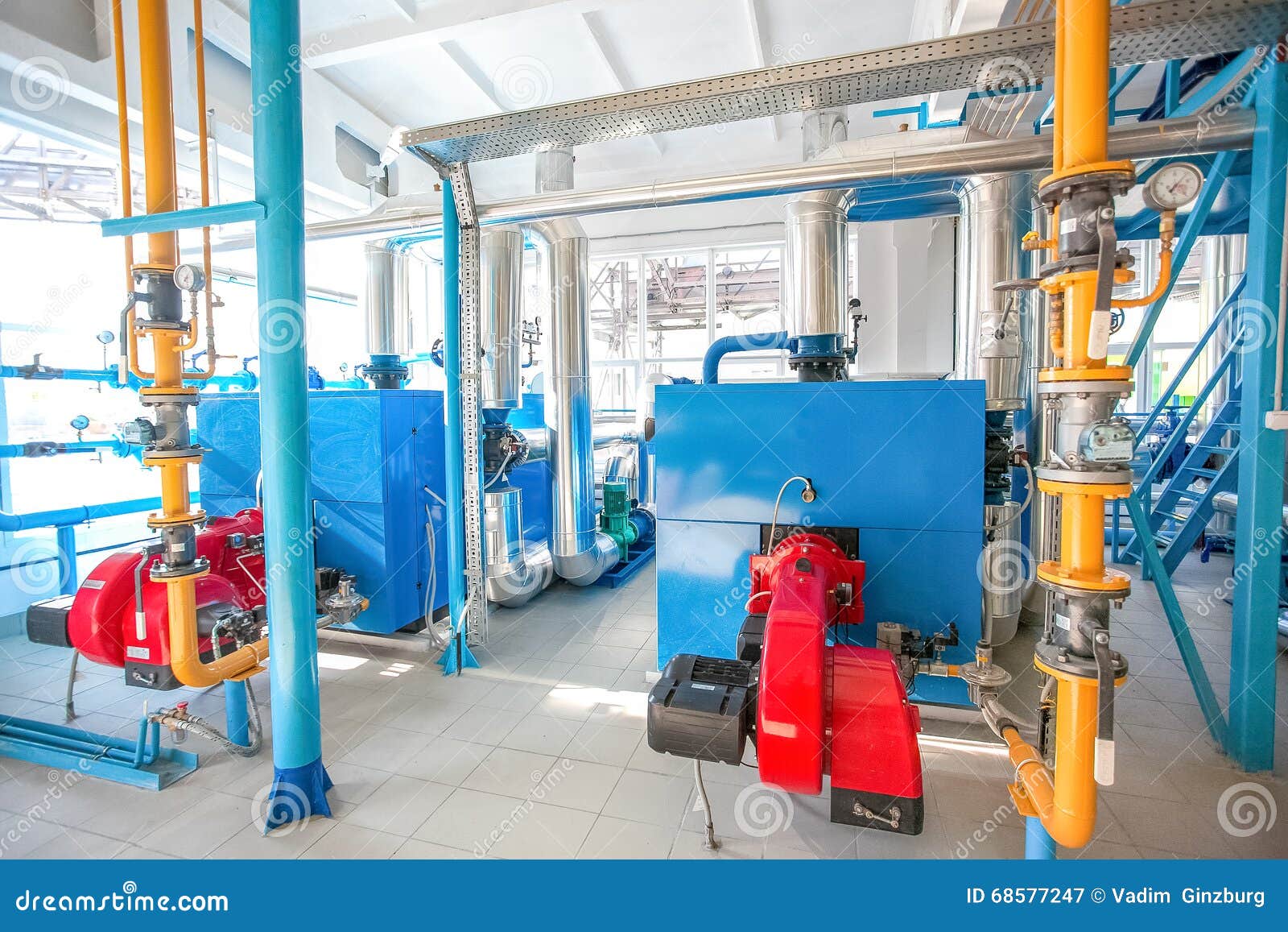 Industrial Water Pumping - at Factory Stock Image - Image of facility ...