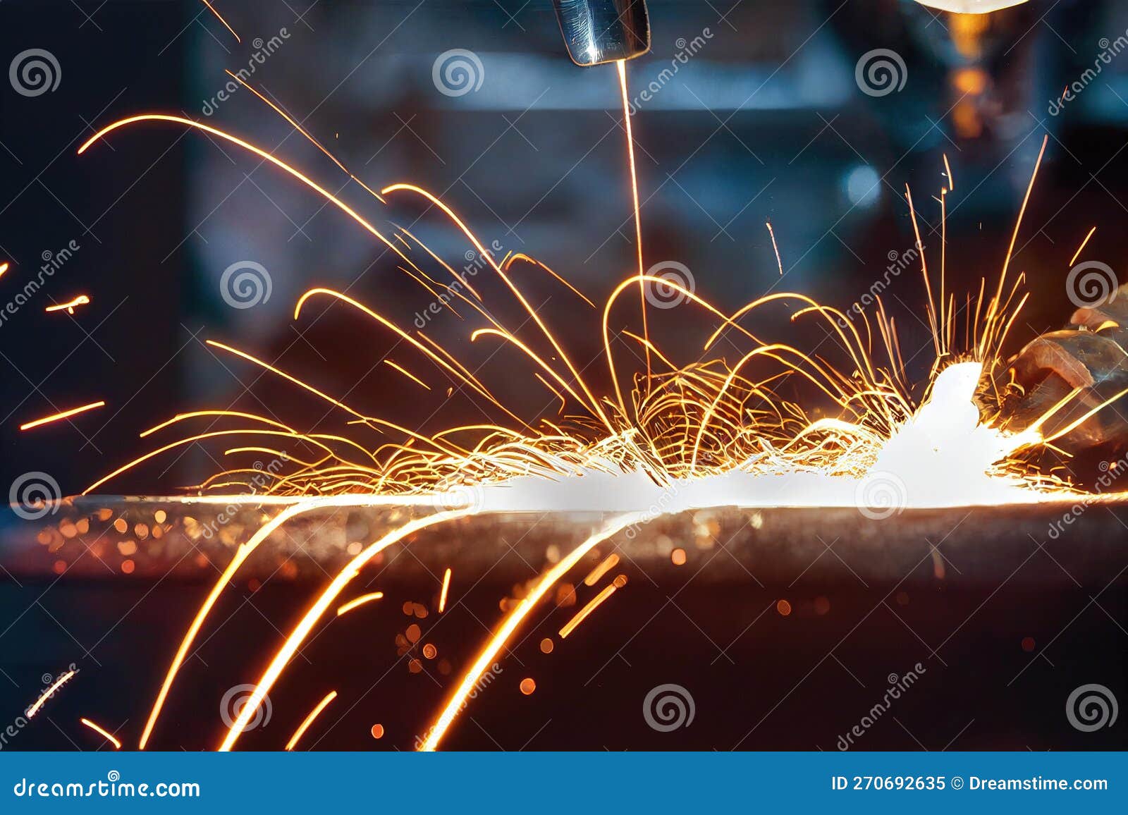 Metal Weld Spark Light Effect. Firework Flare Vector Illustration ...