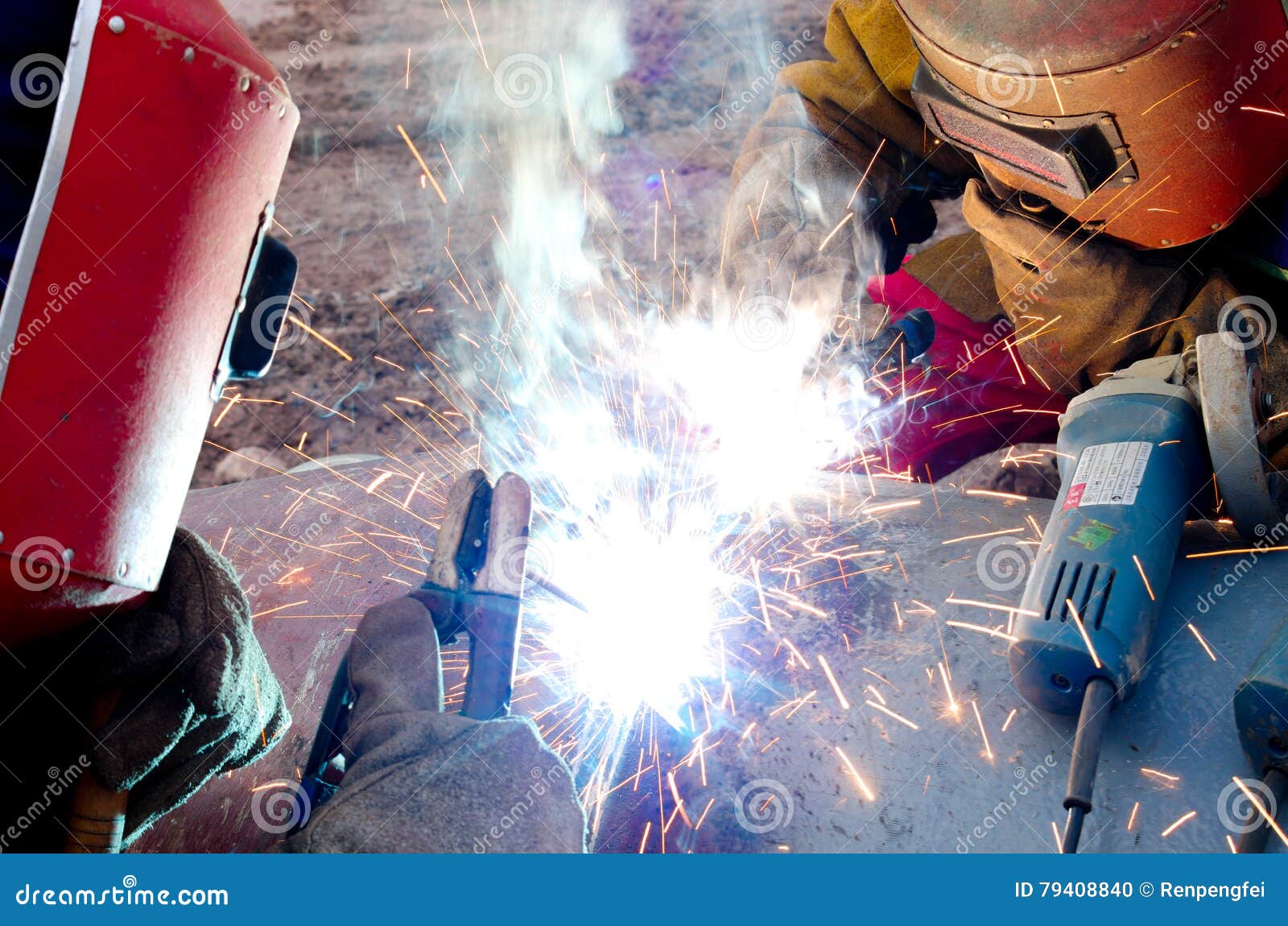 Industrial welding editorial image. Image of factory - 79408840