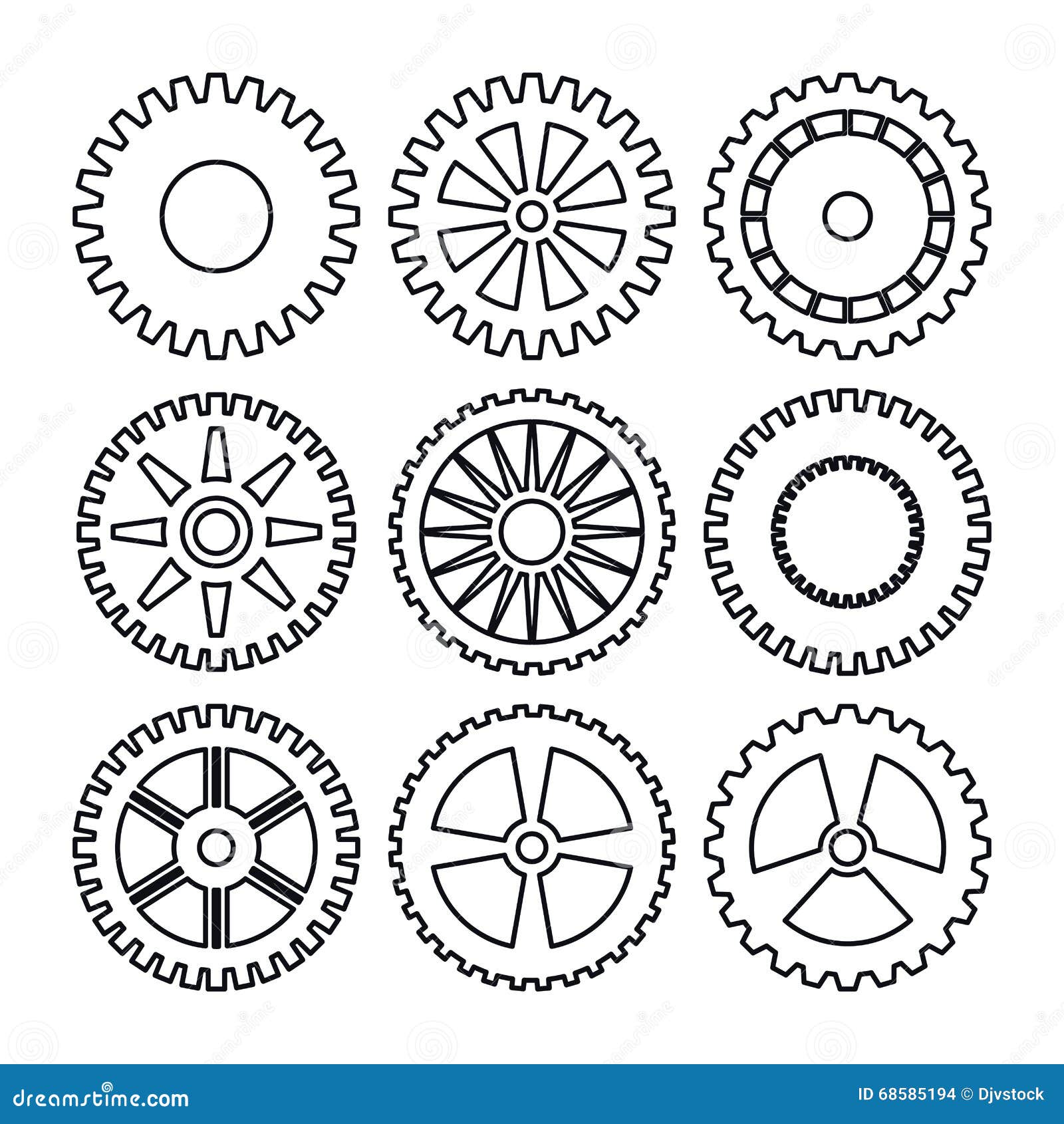 Industrial Wheel Design, Vector Illustration Stock Vector ...
