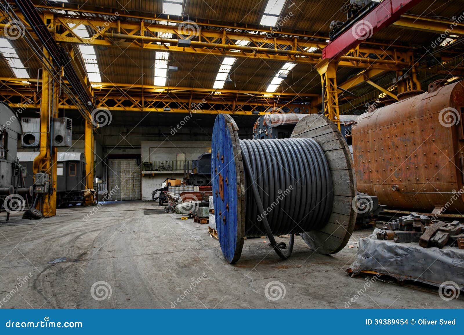 Industrial Wire in the Factory Stock Photo - Image of electricity ...