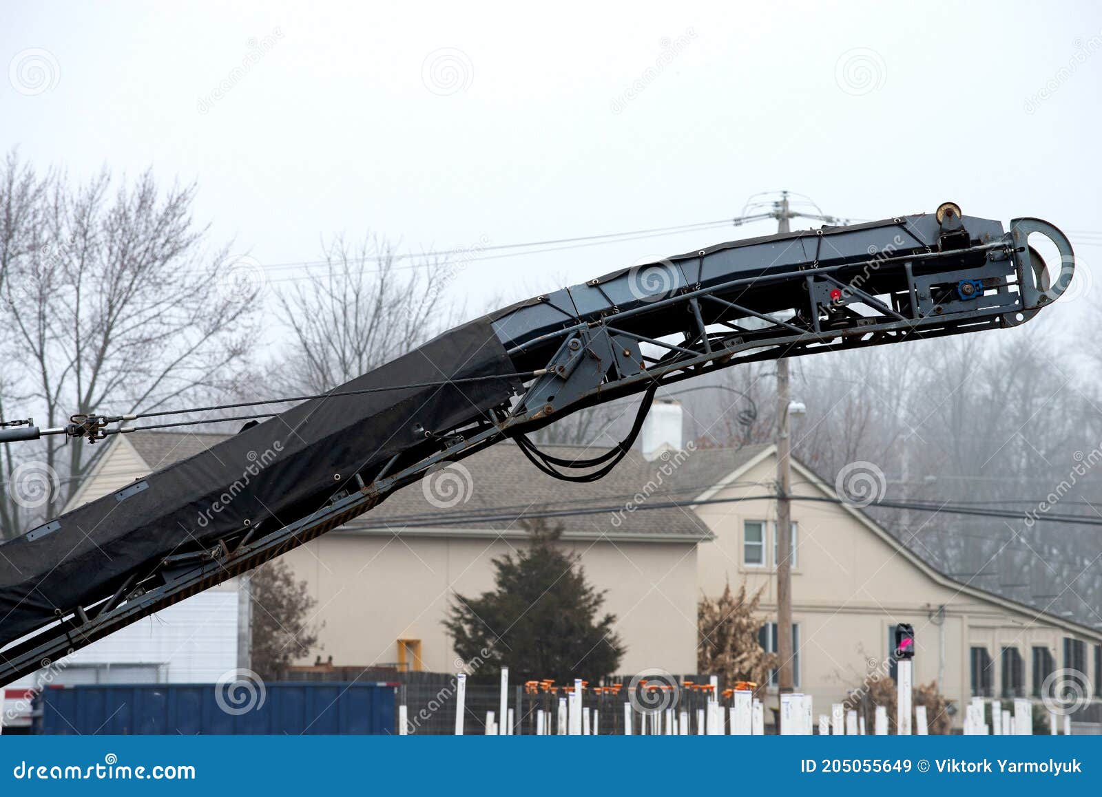 Industrial Work Machine Elevator Crushed Stone Transportation Metal ...