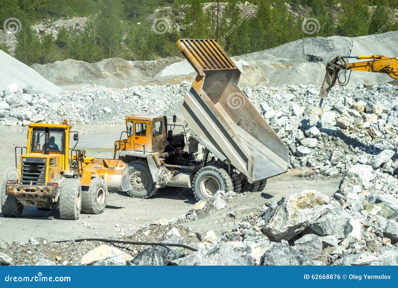 Industrial work stock photo. Image of heavy, dump, bulldozer - 62668876
