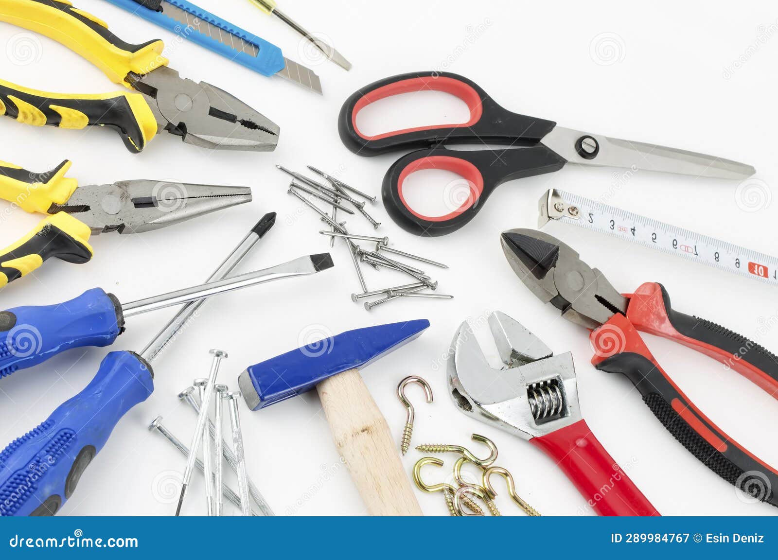 Industrial Work Tools,Set of Tools Isolated Stock Image - Image of work ...