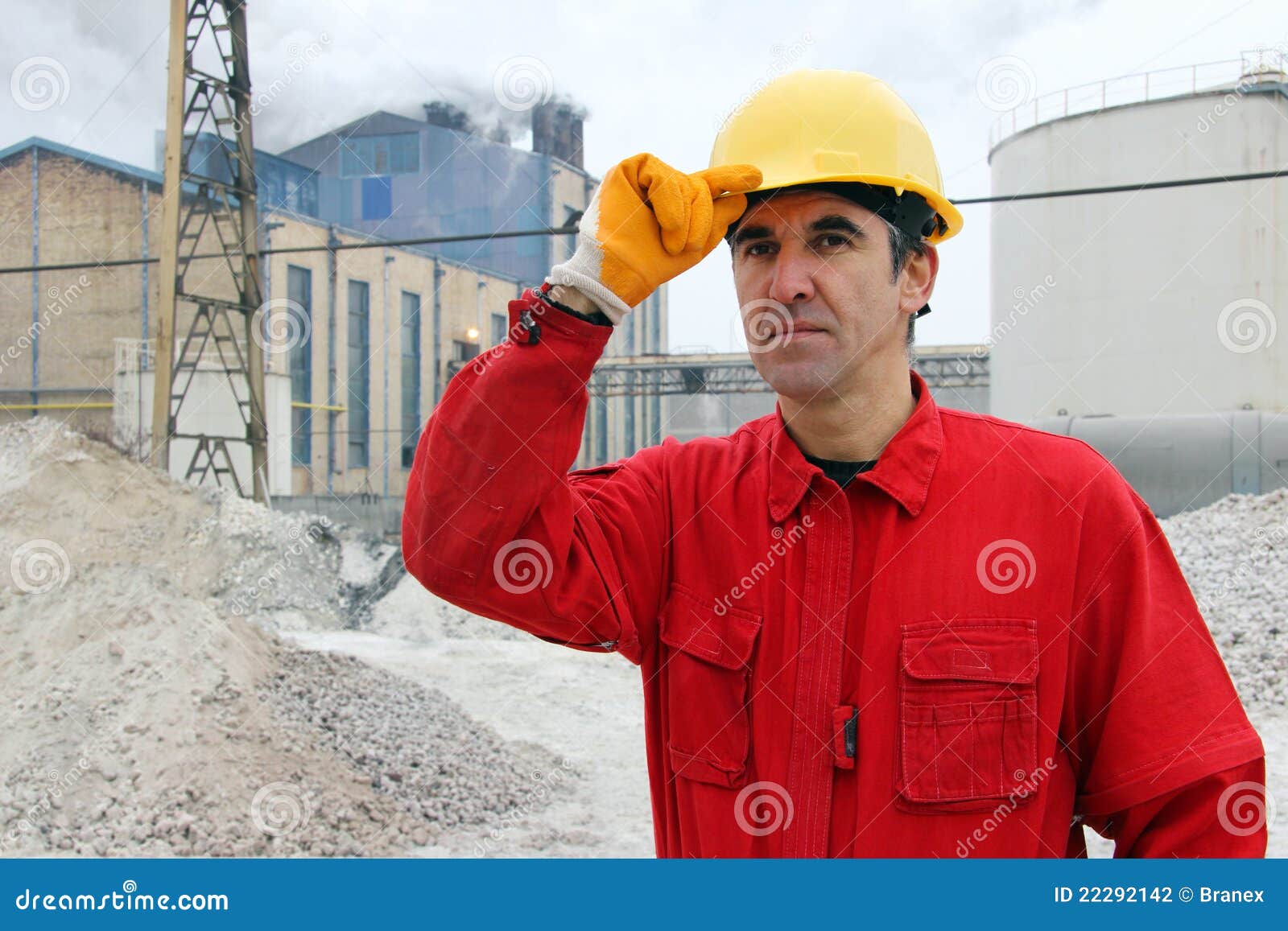 Industrial Worker stock photo. Image of factory, control - 22292142