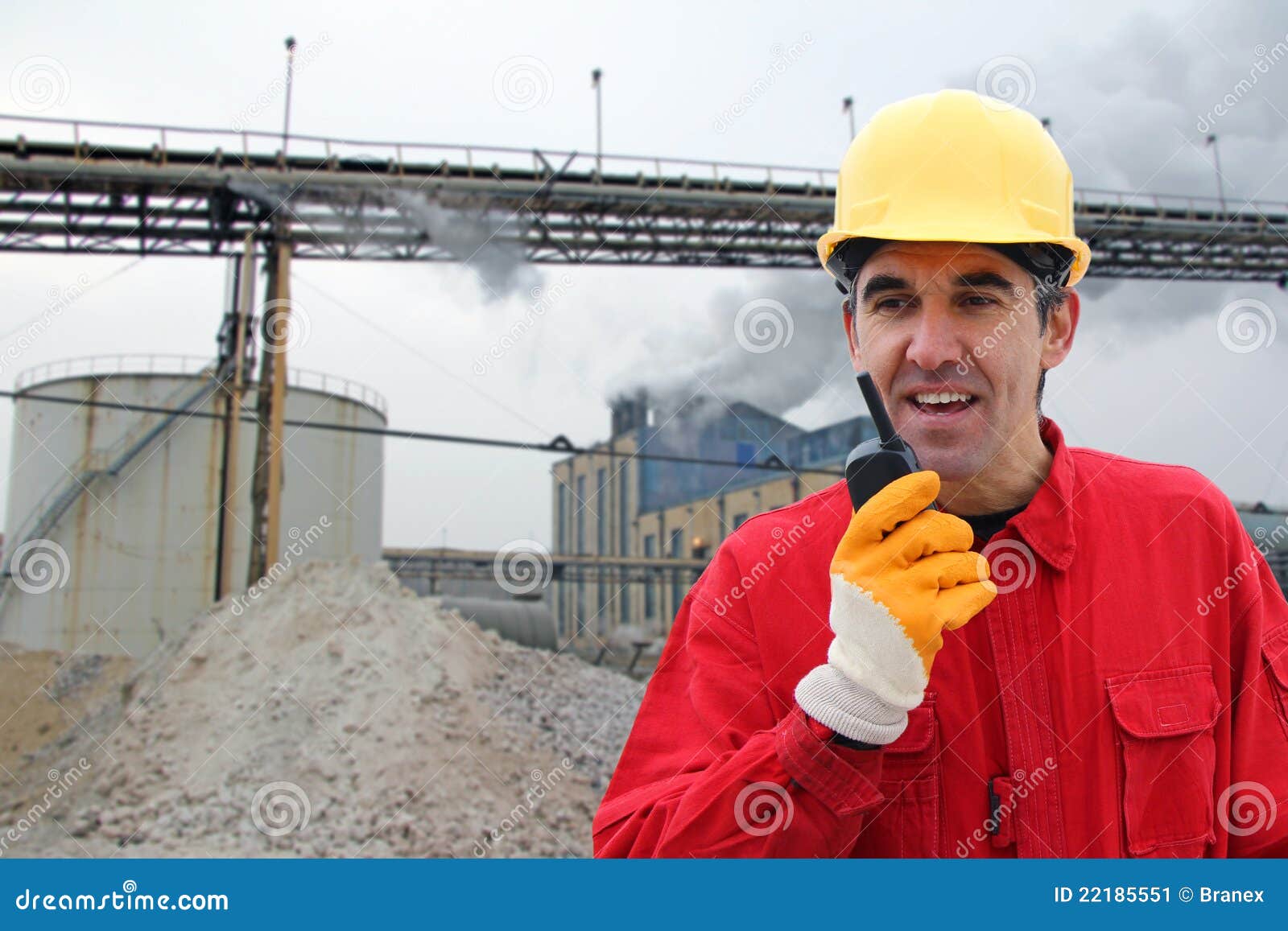 Industrial Worker in a Factory Stock Image - Image of adult, male: 22185551