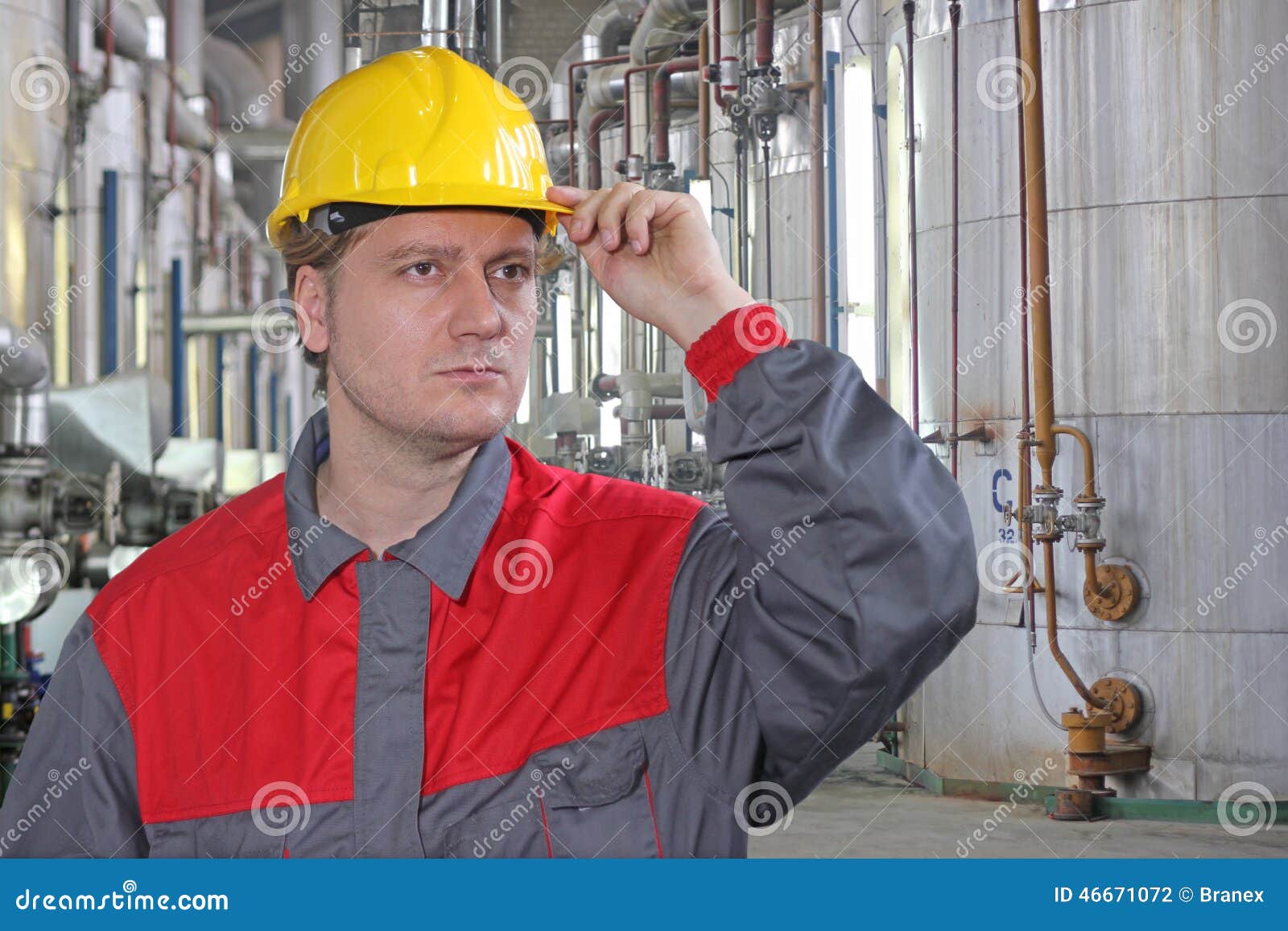 Industrial worker stock photo. Image of machinery, engineering - 46671072