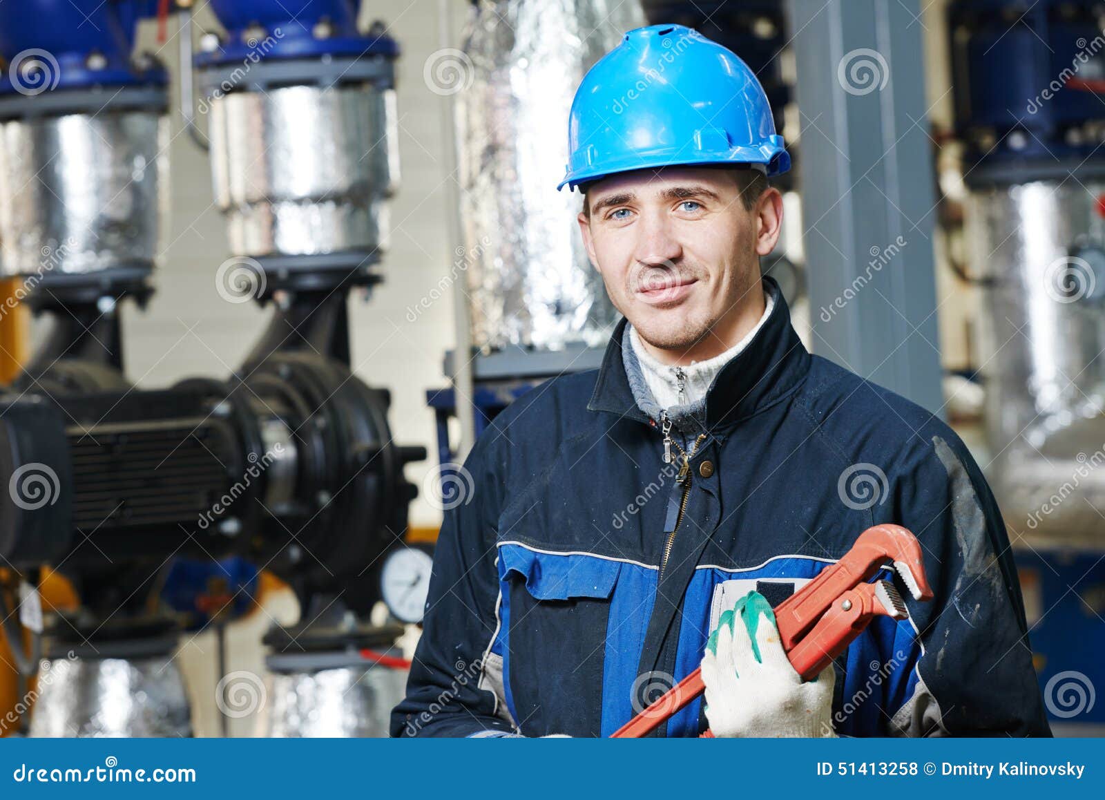 Industrial Worker at Insulation Work Stock Photo - Image of adjuster ...