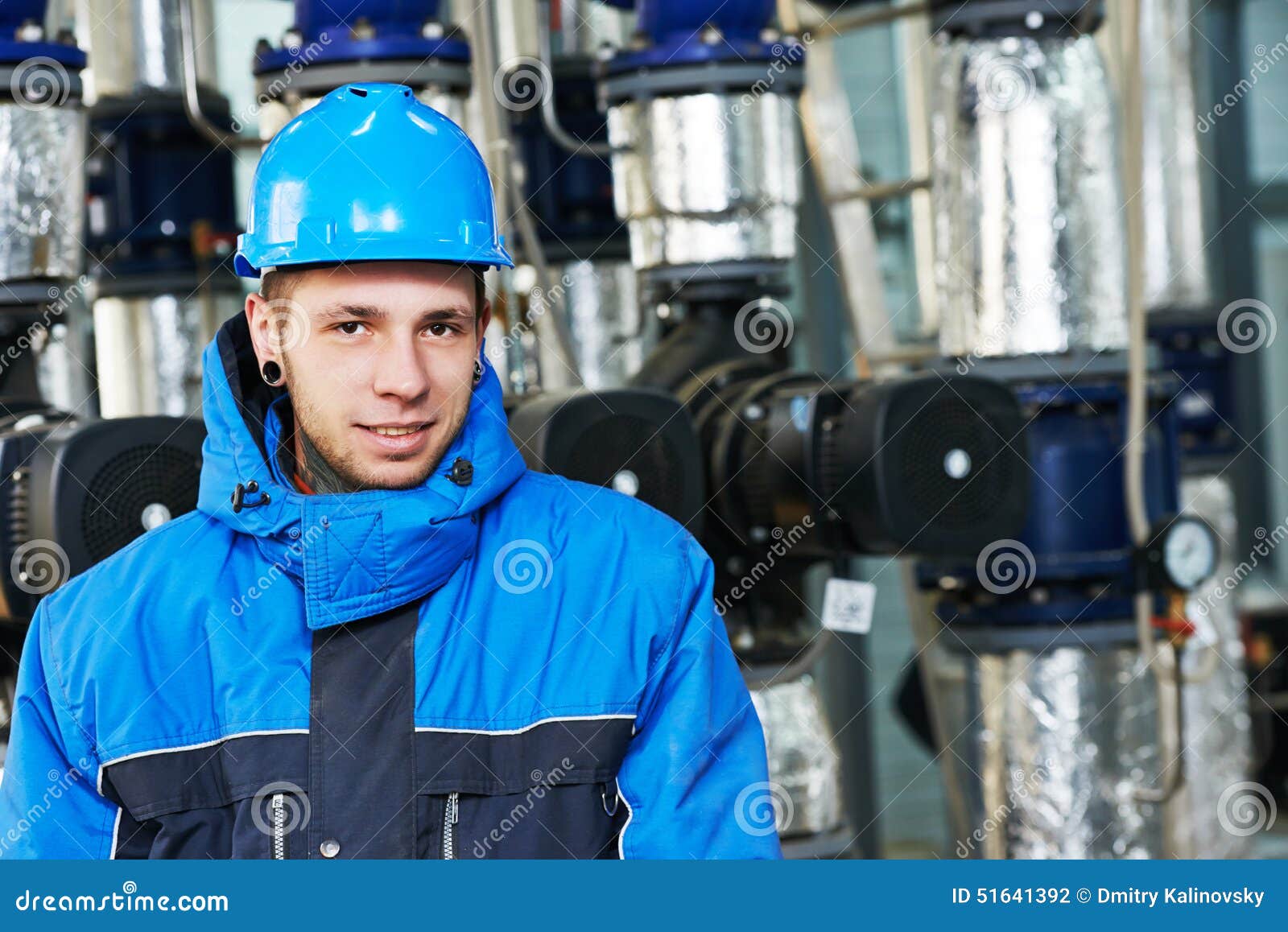 Industrial Worker at Insulation Work Stock Photo - Image of adjuster ...