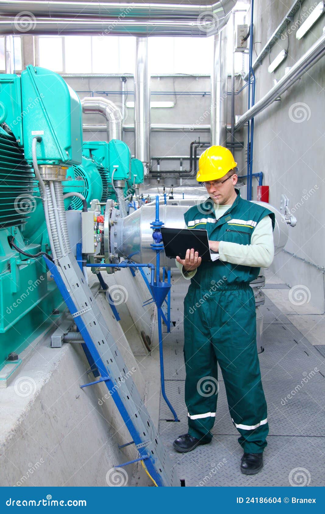 Industrial Worker with Notebook Stock Photo - Image of energy, diligent ...