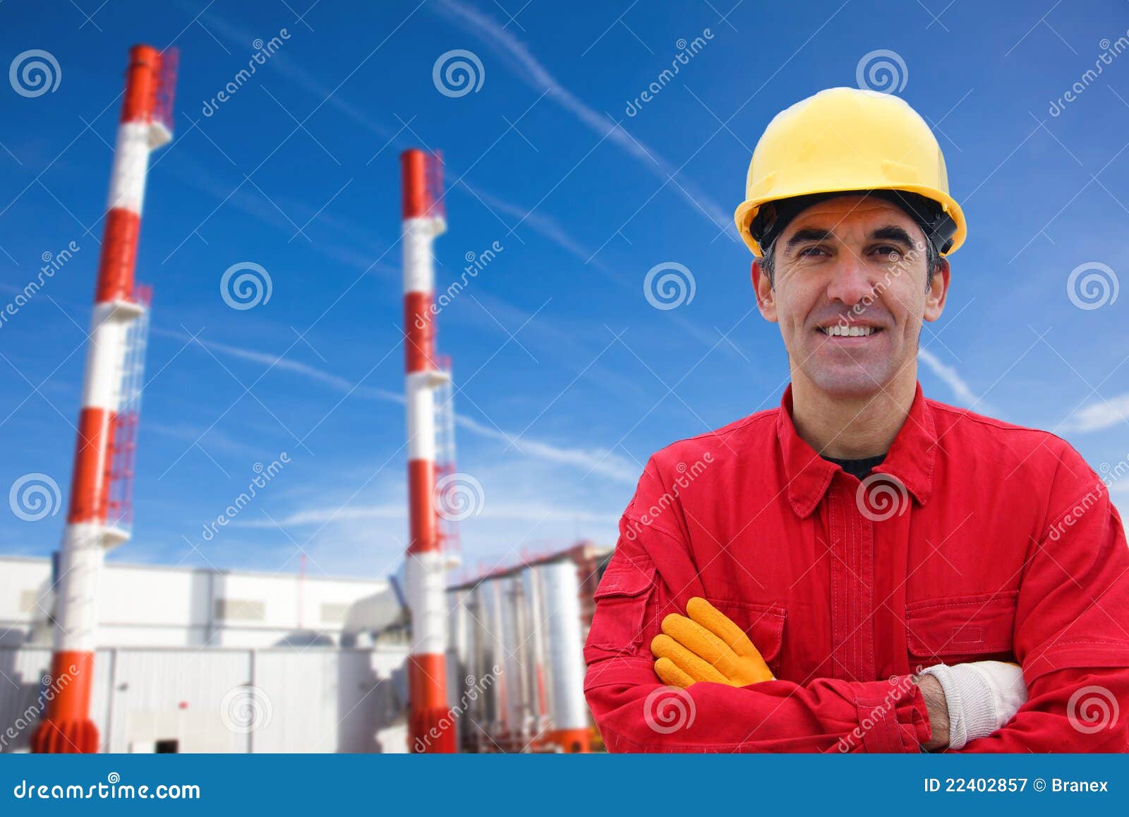 Industrial Worker in Power Plant Stock Image - Image of electricity ...