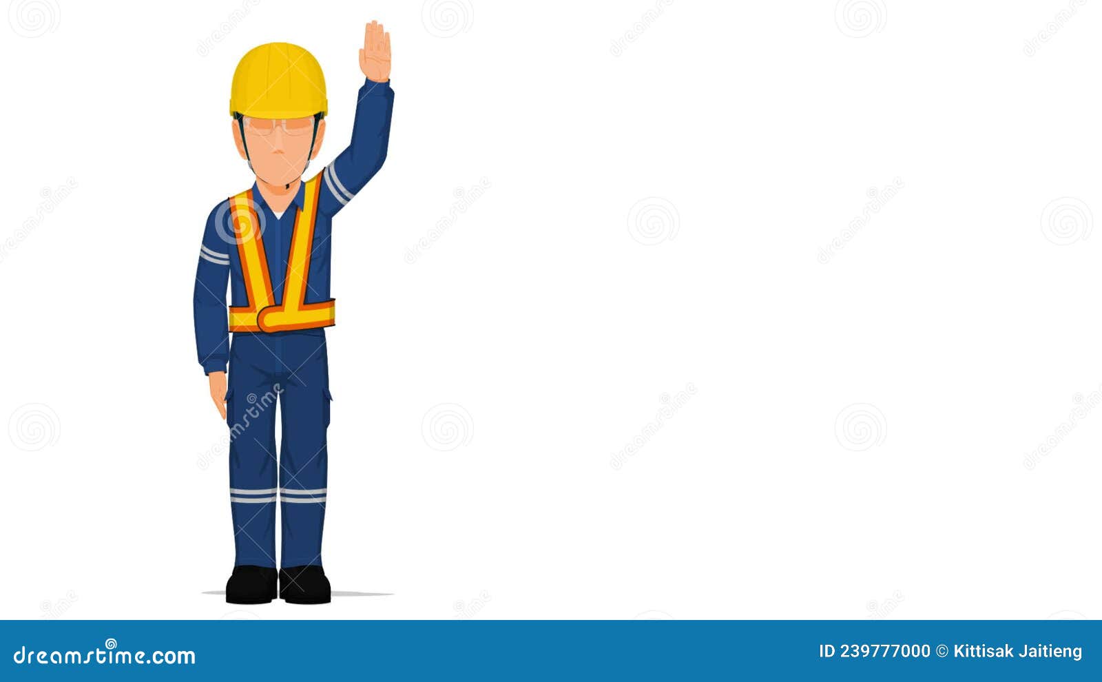 An Industrial Worker is Raising Hand Stock Footage - Video of active ...