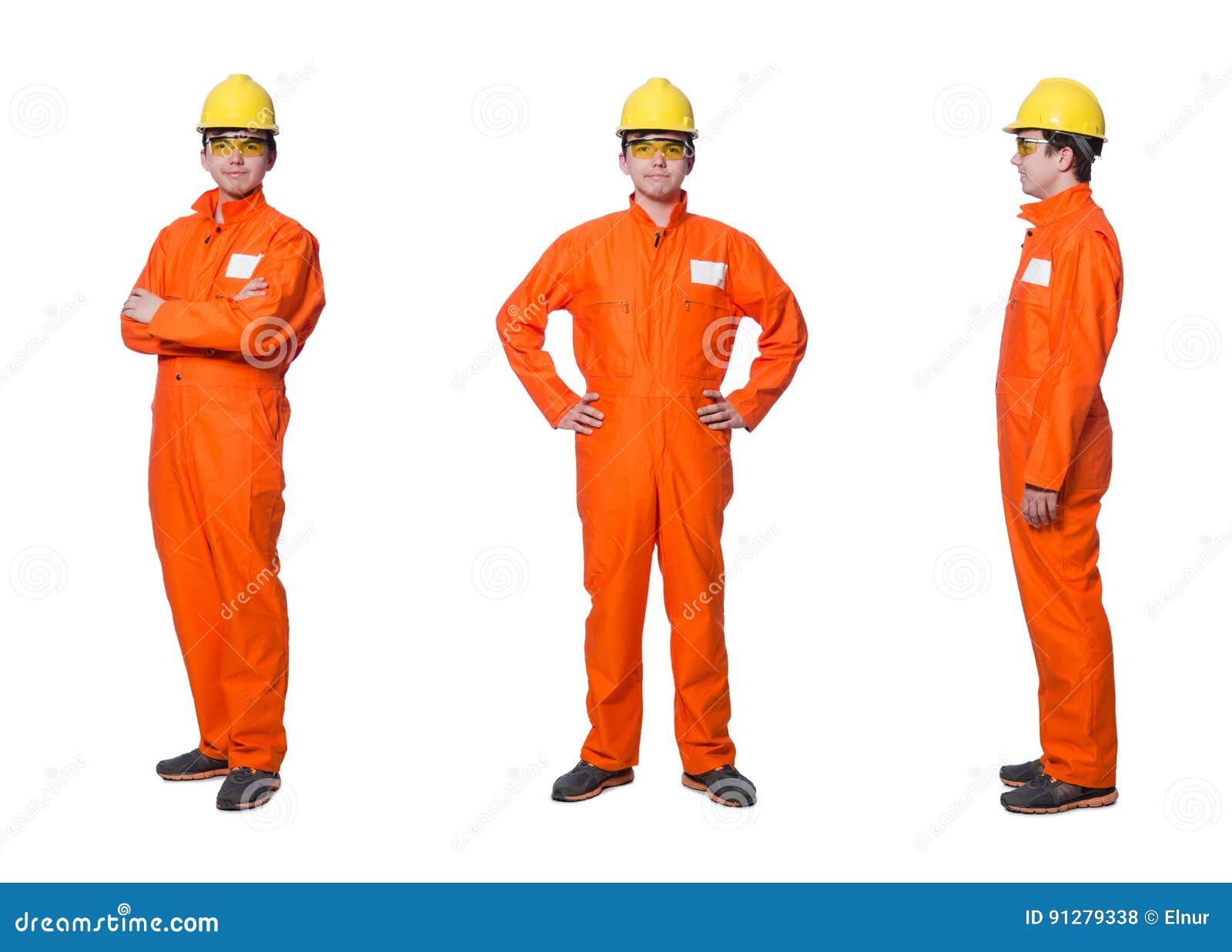 The Industrial Worker on the White Background Stock Photo - Image of ...