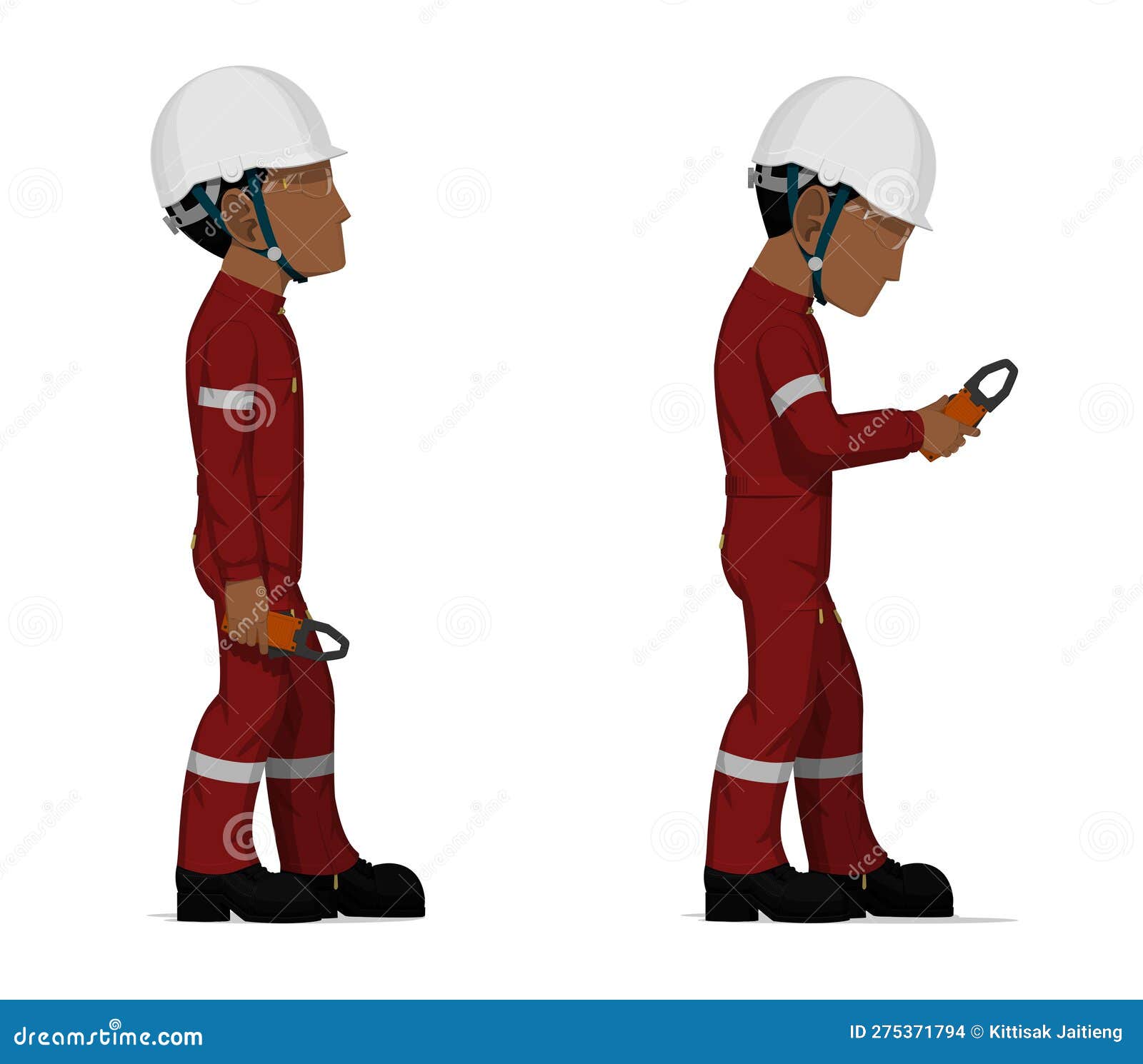 Clamp Meter Black Icon. Current Digital Clamp Meter. Vector ...