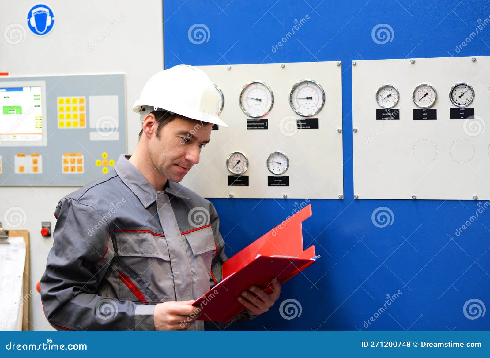 Industrial Workers Inspect the Technology of a Plant for Function ...