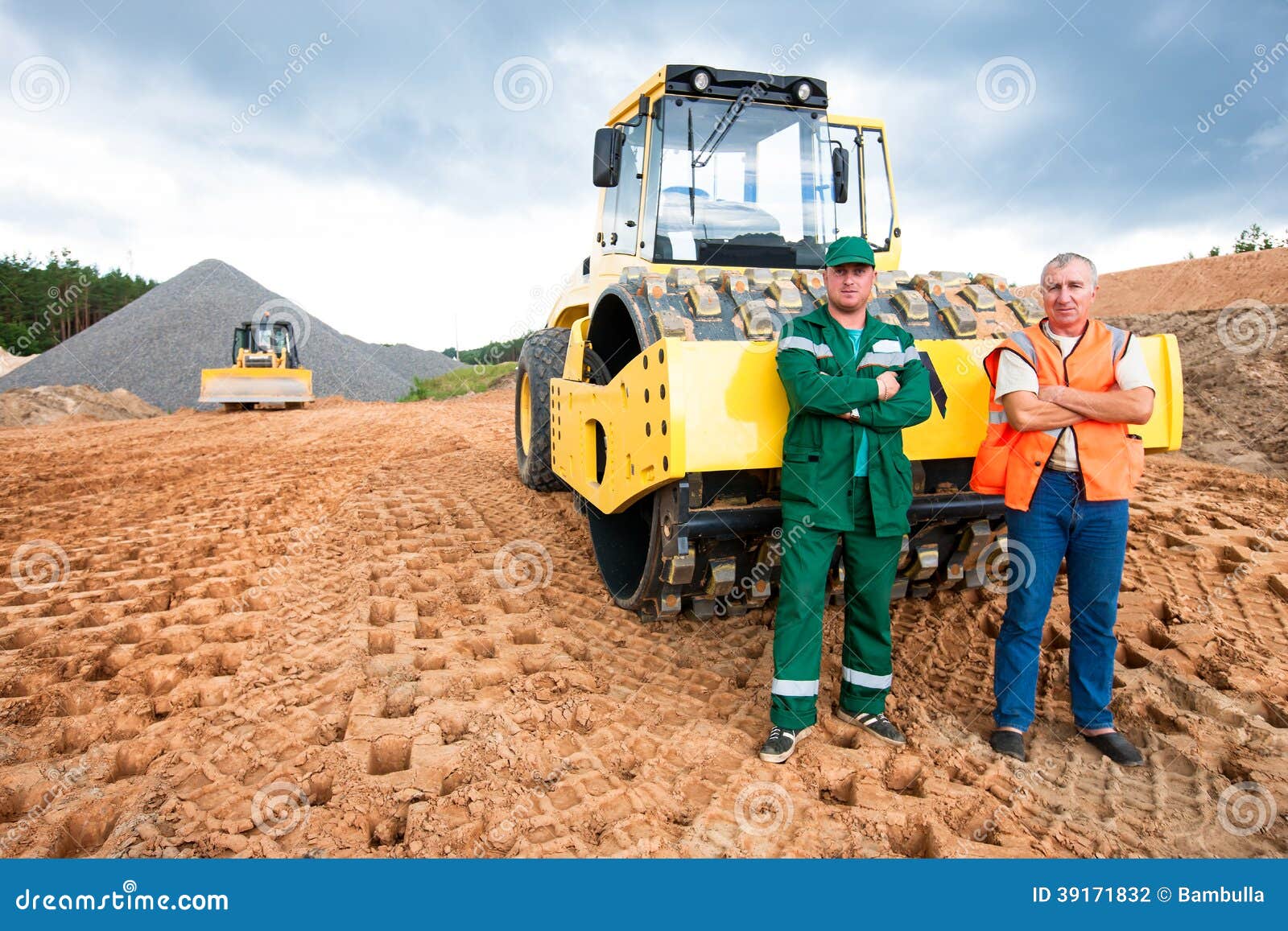 Industrial Workers during Road Works Stock Photo - Image of site ...