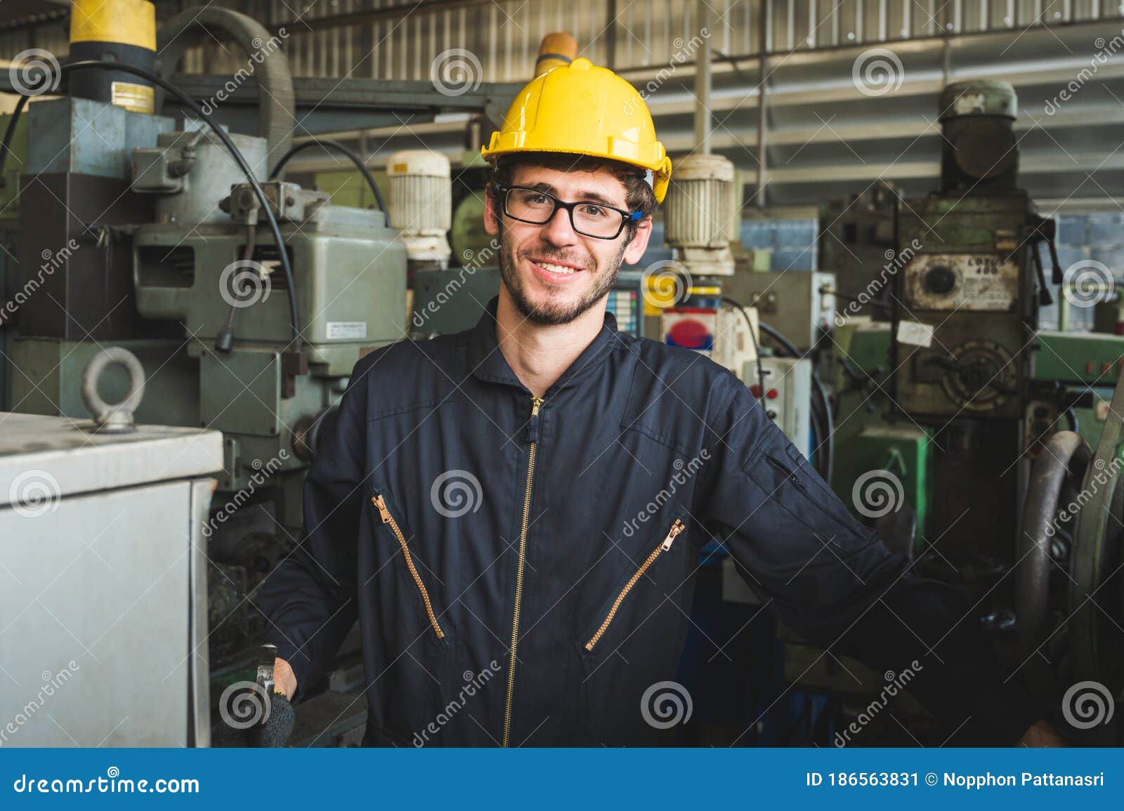 Industrial Workers are Working on Projects in Large Industrial Plants ...