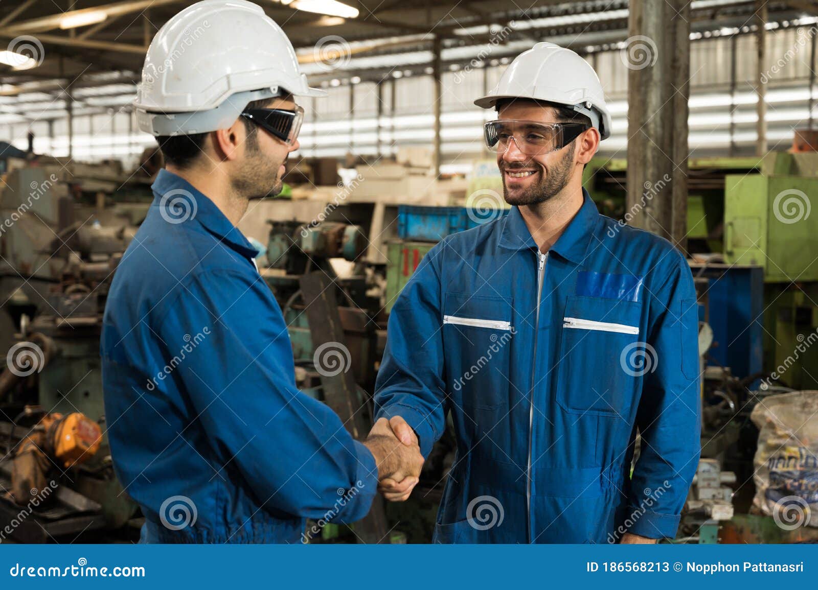 Industrial Workers are Working on Projects in Large Industrial Plants ...