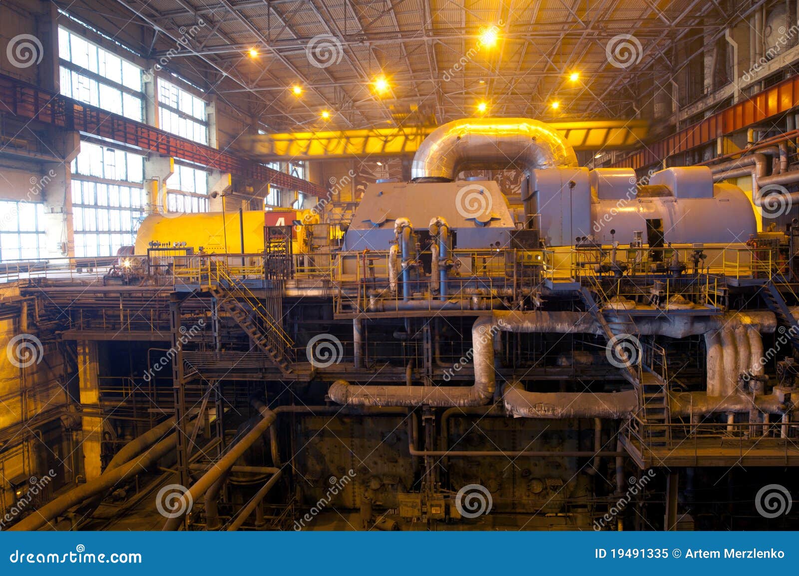 Industrial workshop stock image. Image of turbine, metal - 19491335
