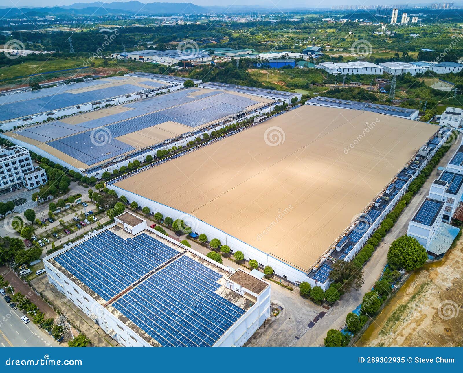 Industrial Zone Construction Workshop and Group of Buildings in the ...