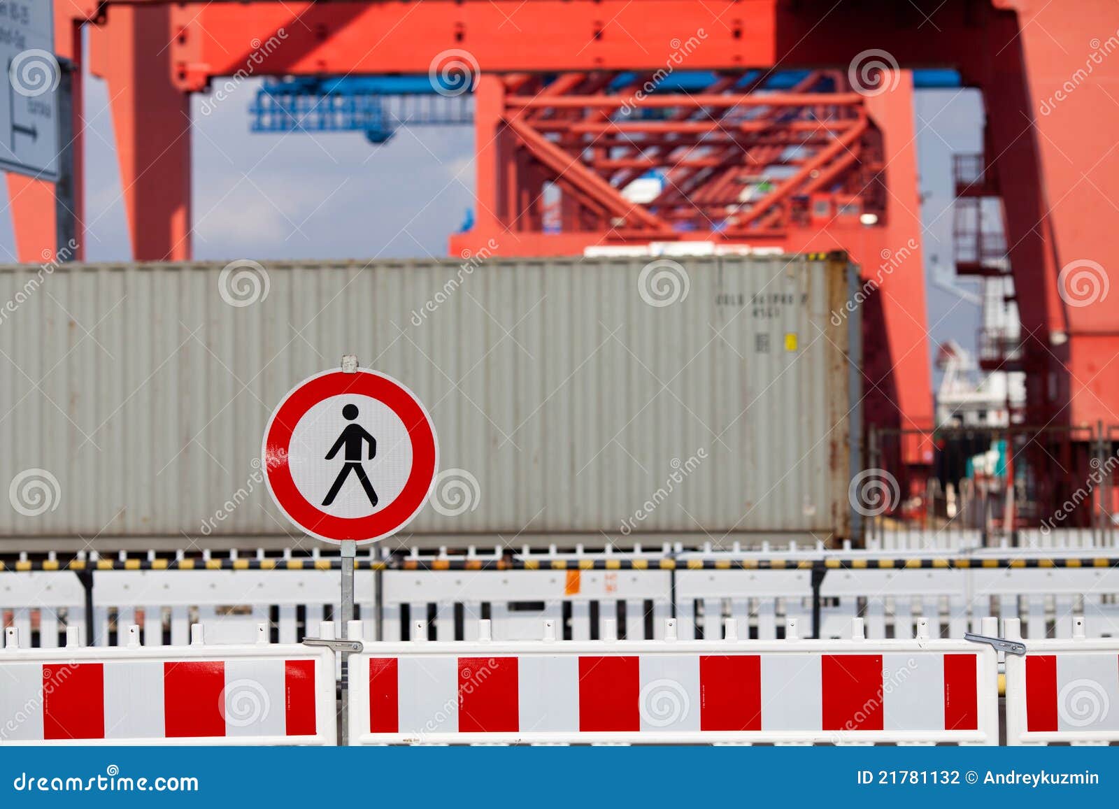 Industrial Zone Do Not Enter Sign Stock Photo - Image of danger ...