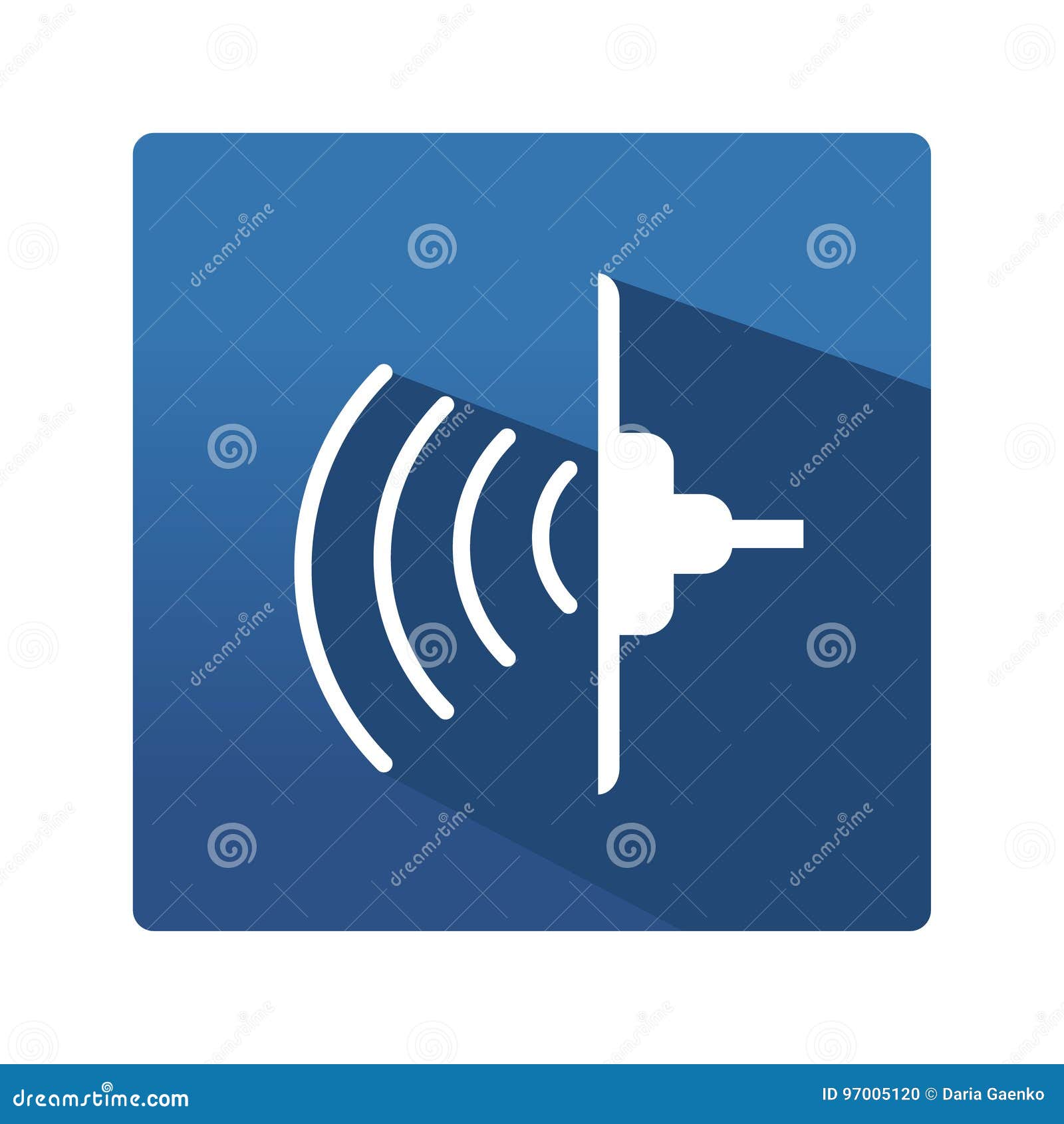 Industrieel Ultrasoon Pictogram Vector Illustratie - Illustration of ...