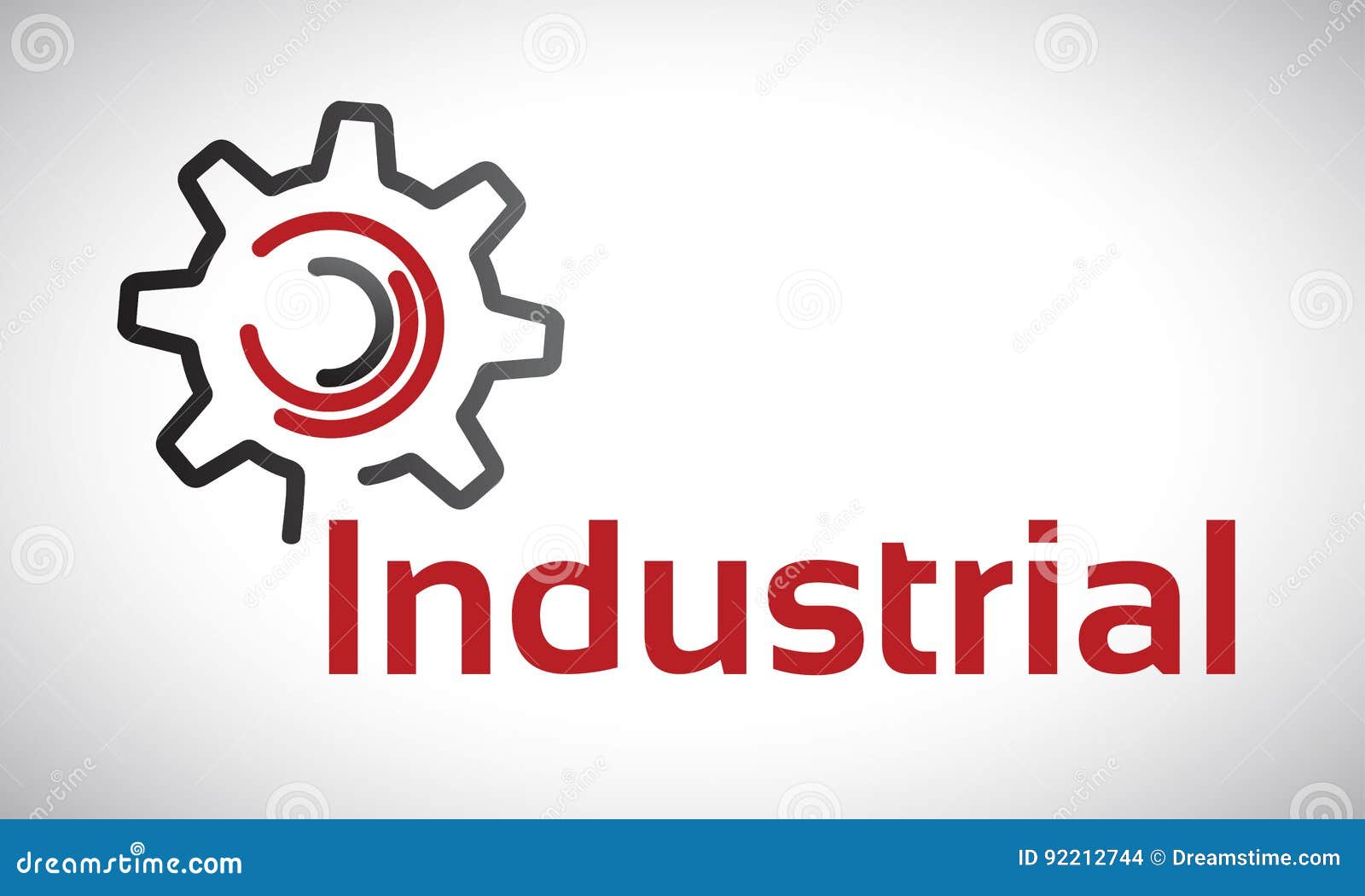 Industriel - logo illustration de vecteur. Illustration du mouvement ...