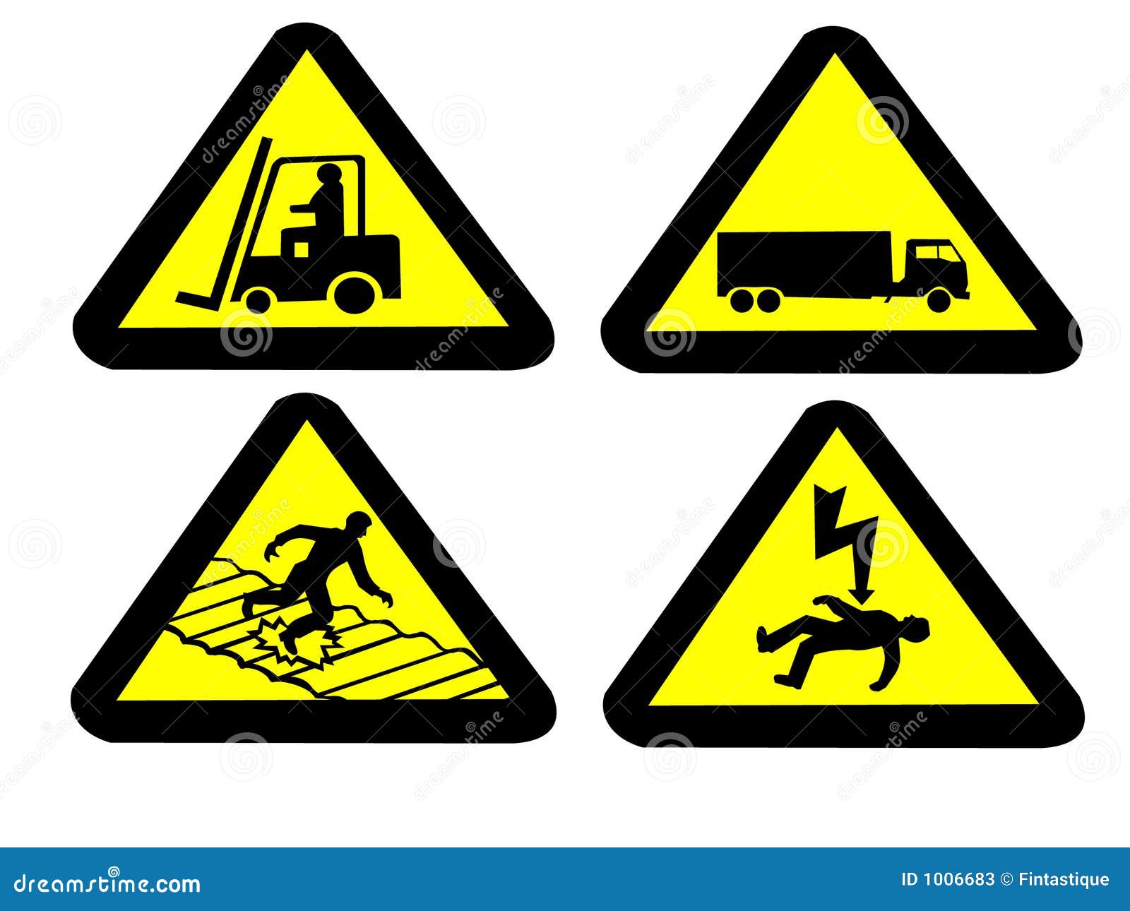 Industrielle Gefahrzeichen vektor abbildung. Illustration von mann ...