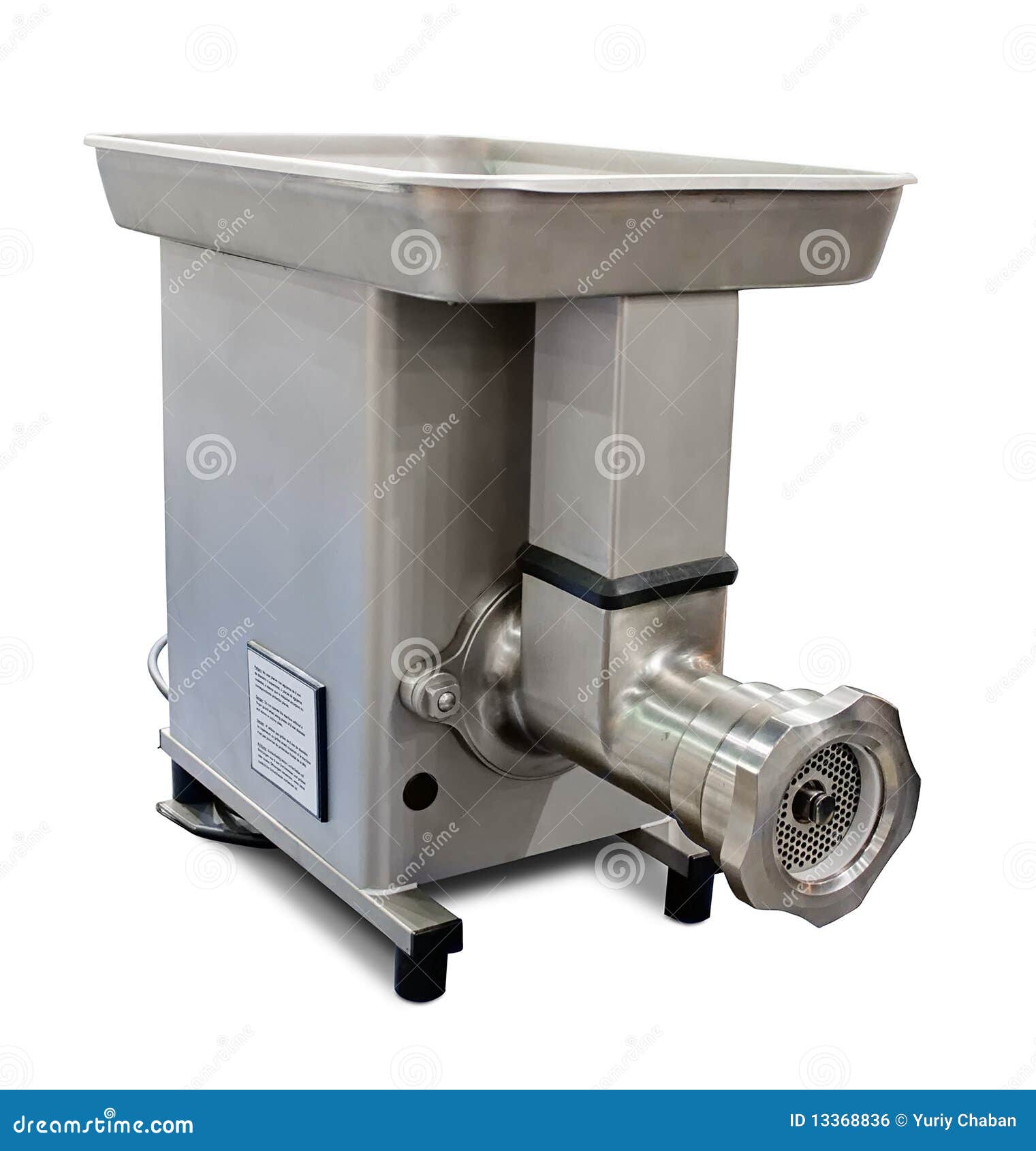 Industrieller Fleischwolf stockfoto. Bild von fleisch - 13368836