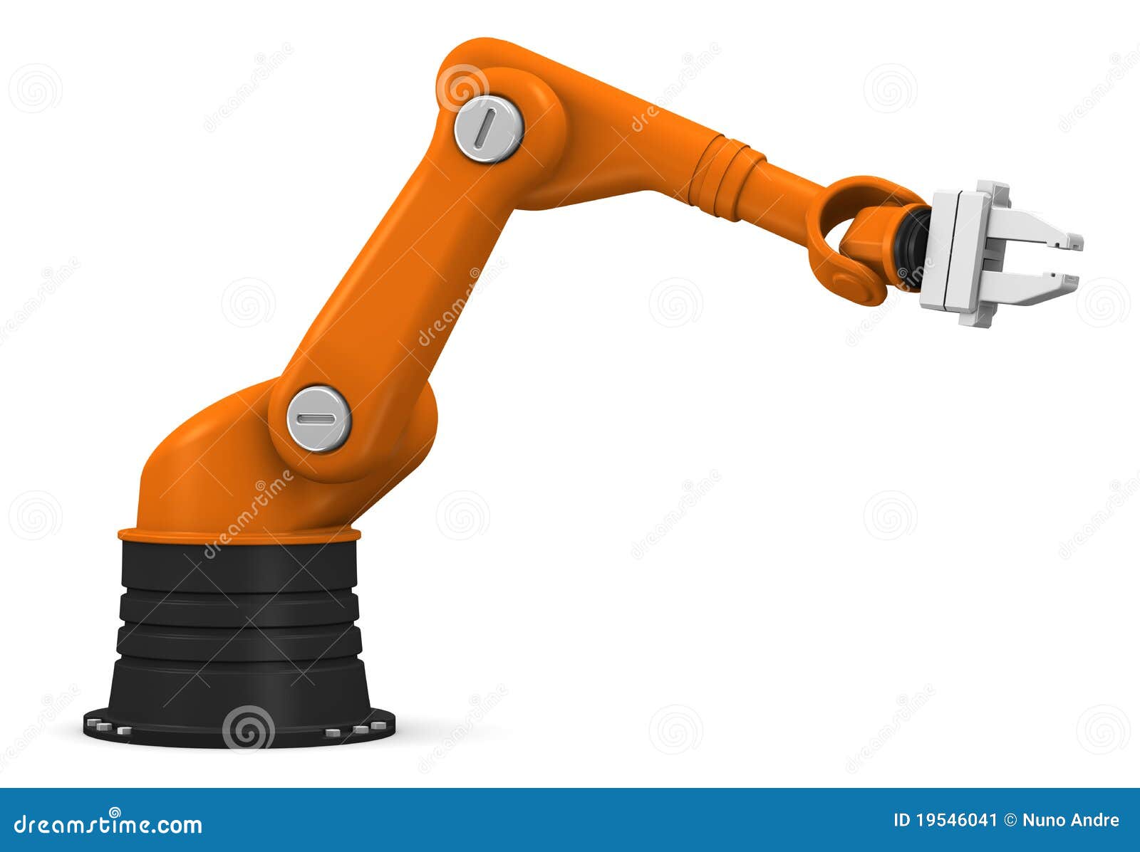 Industrieller Roboterarm stock abbildung. Illustration von industrie ...