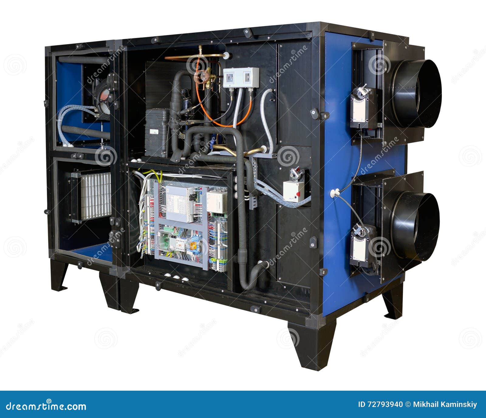 Industrielles Ventilationssystem Stockfoto - Bild von konditionierung ...