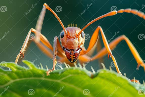 Industrious Ant Forest Insect Macro. Generate Ai Stock Image - Image of ...