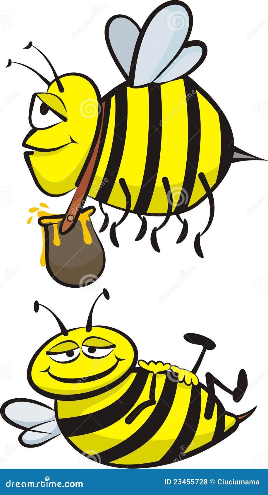 Industrious Lazy Bee Stock Illustrations – 2 Industrious Lazy Bee Stock ...