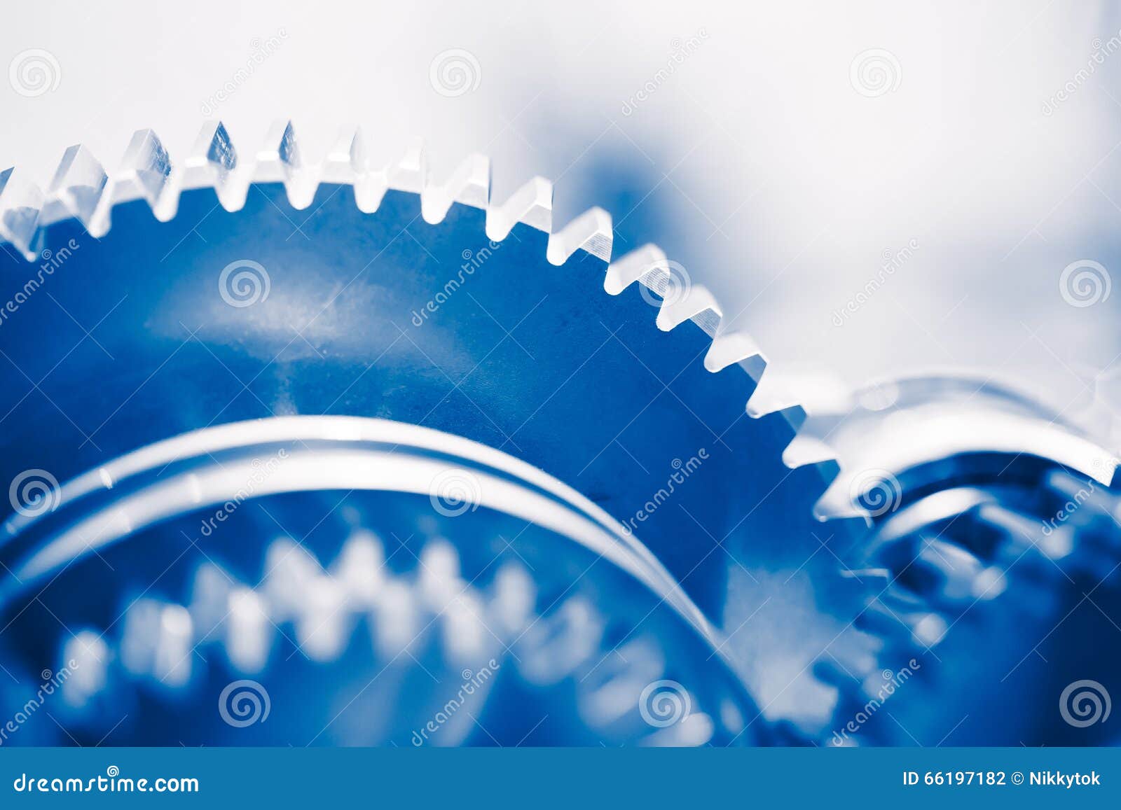 Industry Background with Blue Gear Wheels Stock Photo - Image of ...
