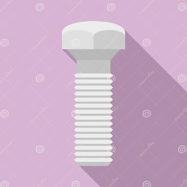 Industry Bolt Icon, Flat Style Stock Vector - Illustration of allen ...