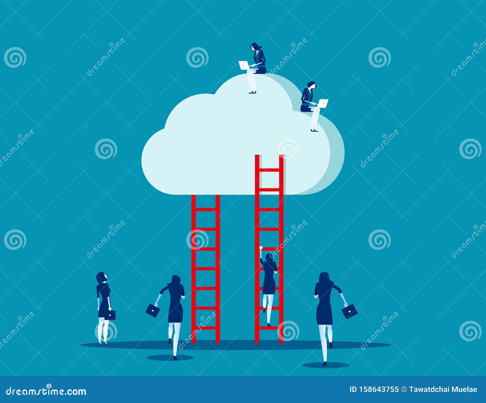 Industry and Business Data. Concept Business Vector Illustration, Flat ...