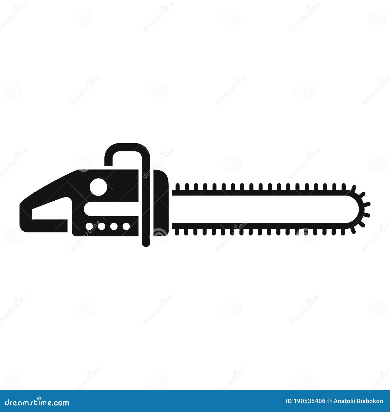 Industry Chainsaw Icon, Simple Style Stock Vector - Illustration of ...