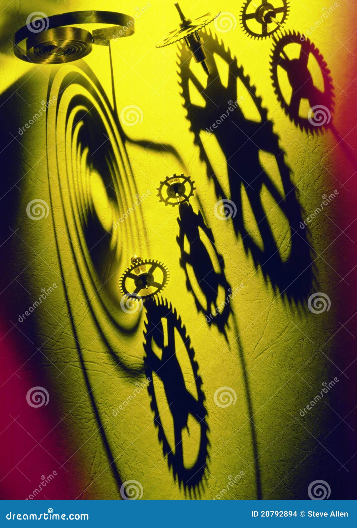 Technological Clockwork Green Vertical Background Vector Illustration ...