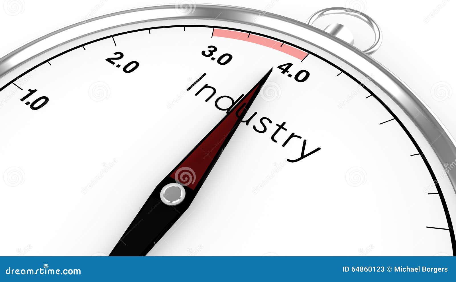 Industry 4.0 Compass Concept Stock Illustration - Illustration of ...