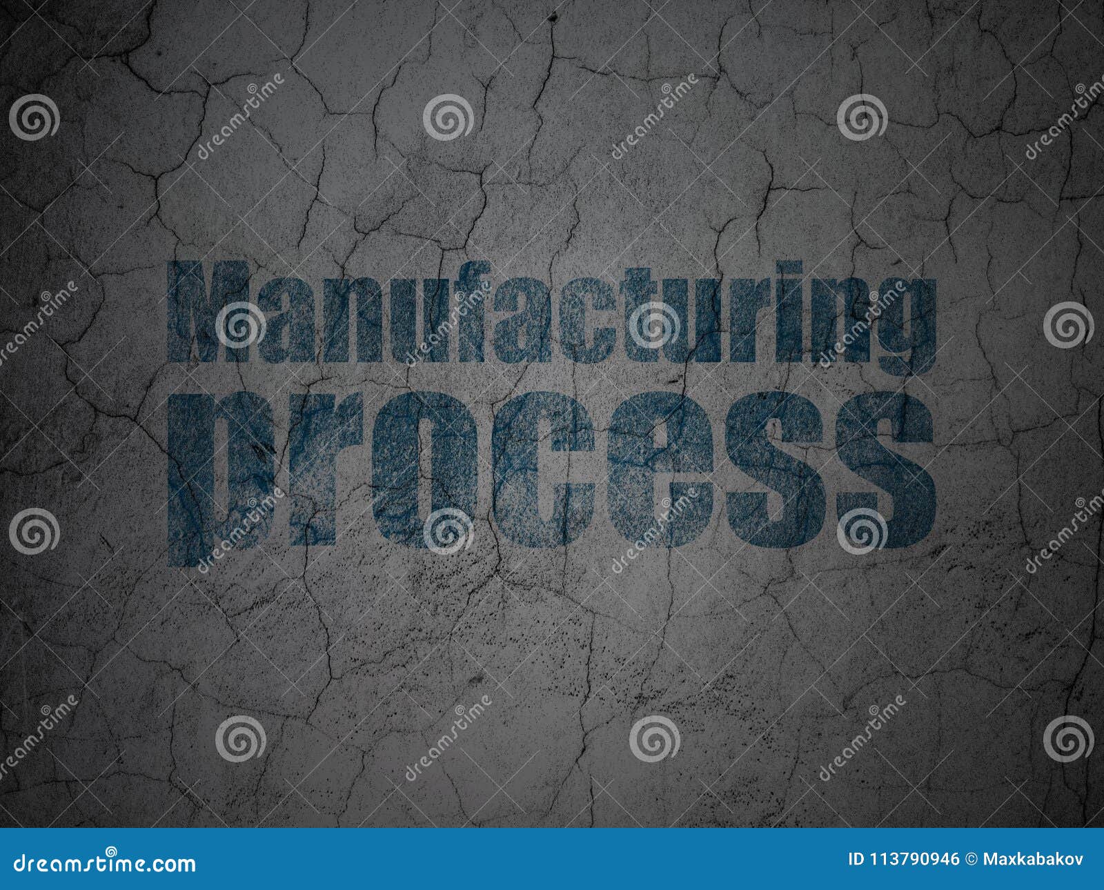 Industry Concept: Manufacturing Process on Grunge Wall Background Stock ...