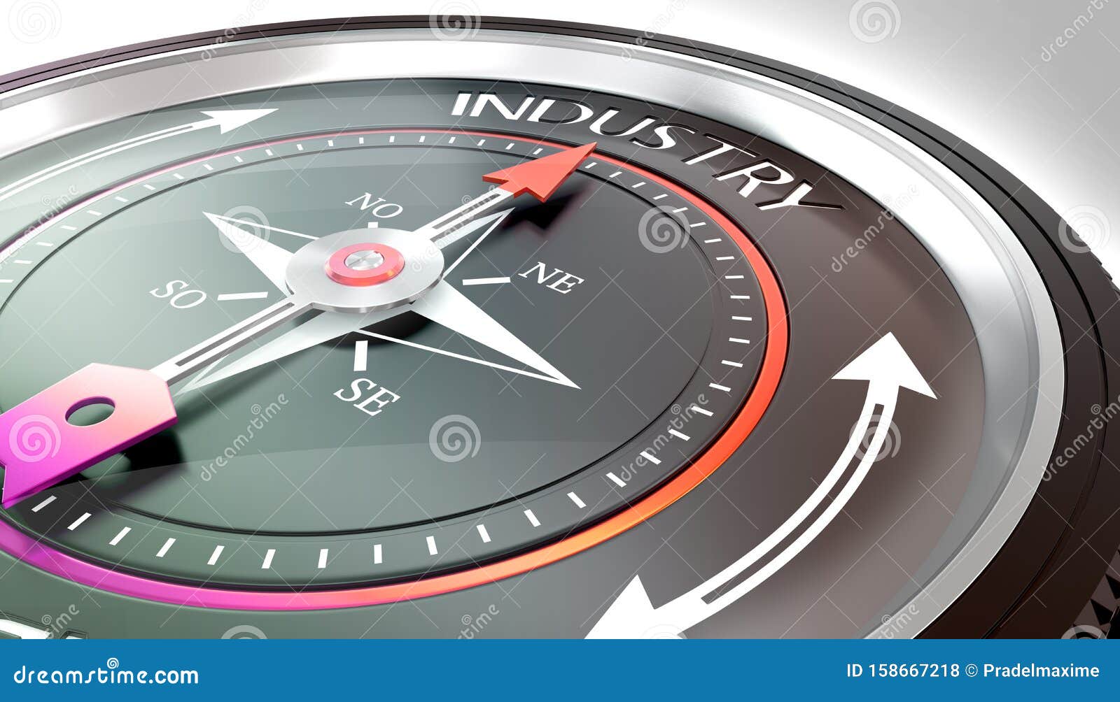 Industry concept compass stock illustration. Illustration of guidance ...