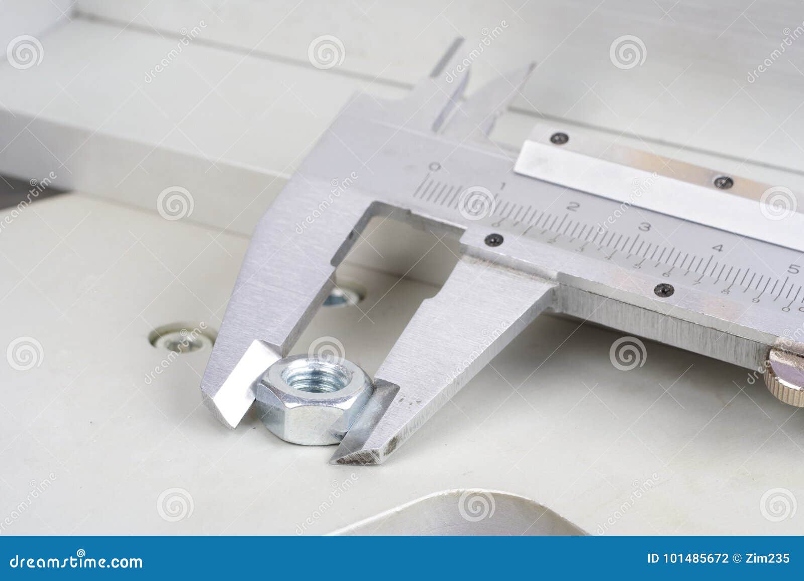Equipment Repair - Calipers and Nut Stock Photo - Image of equipment ...